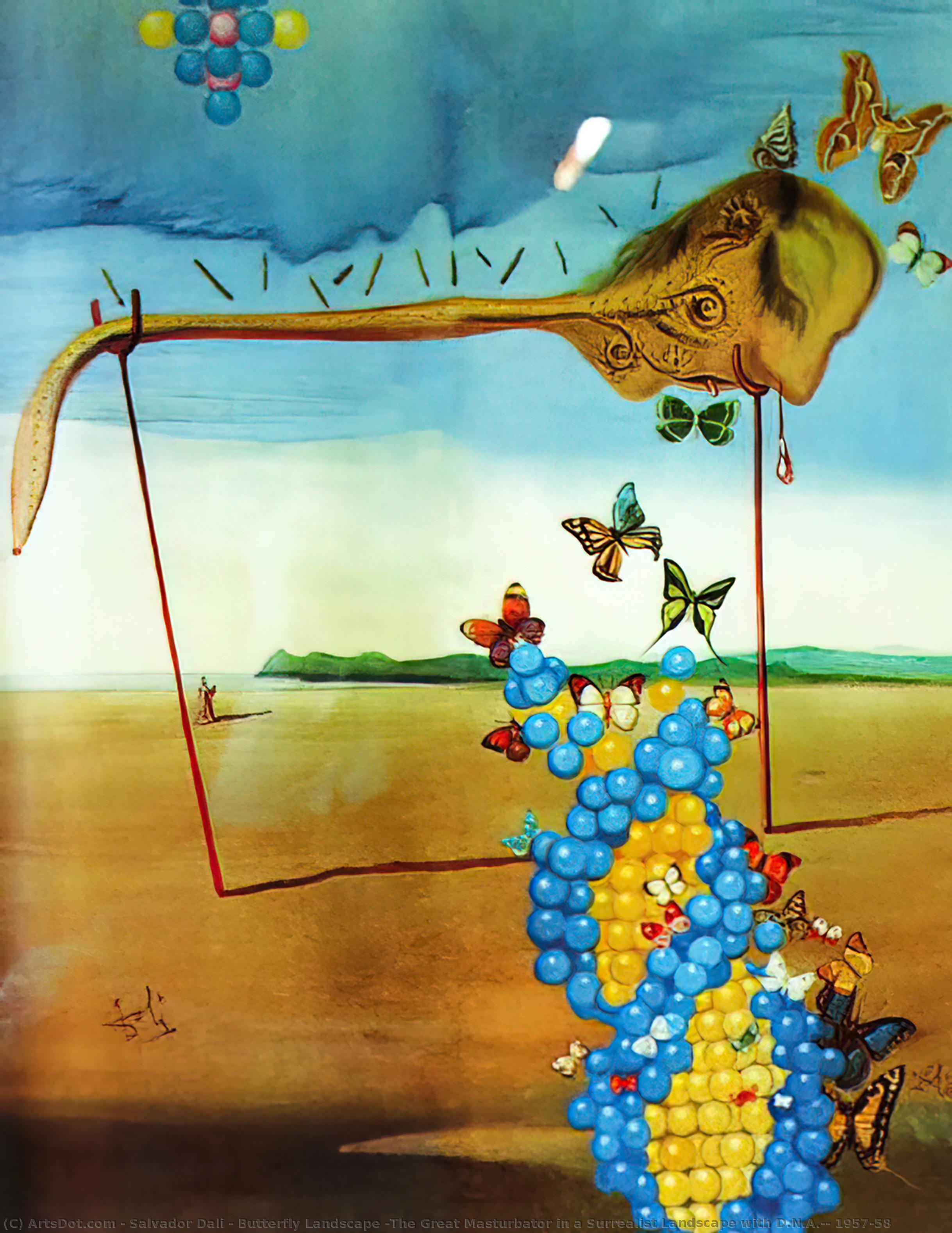 Order Artwork Replica Butterfly Landscape (The Great Masturbator in a ...