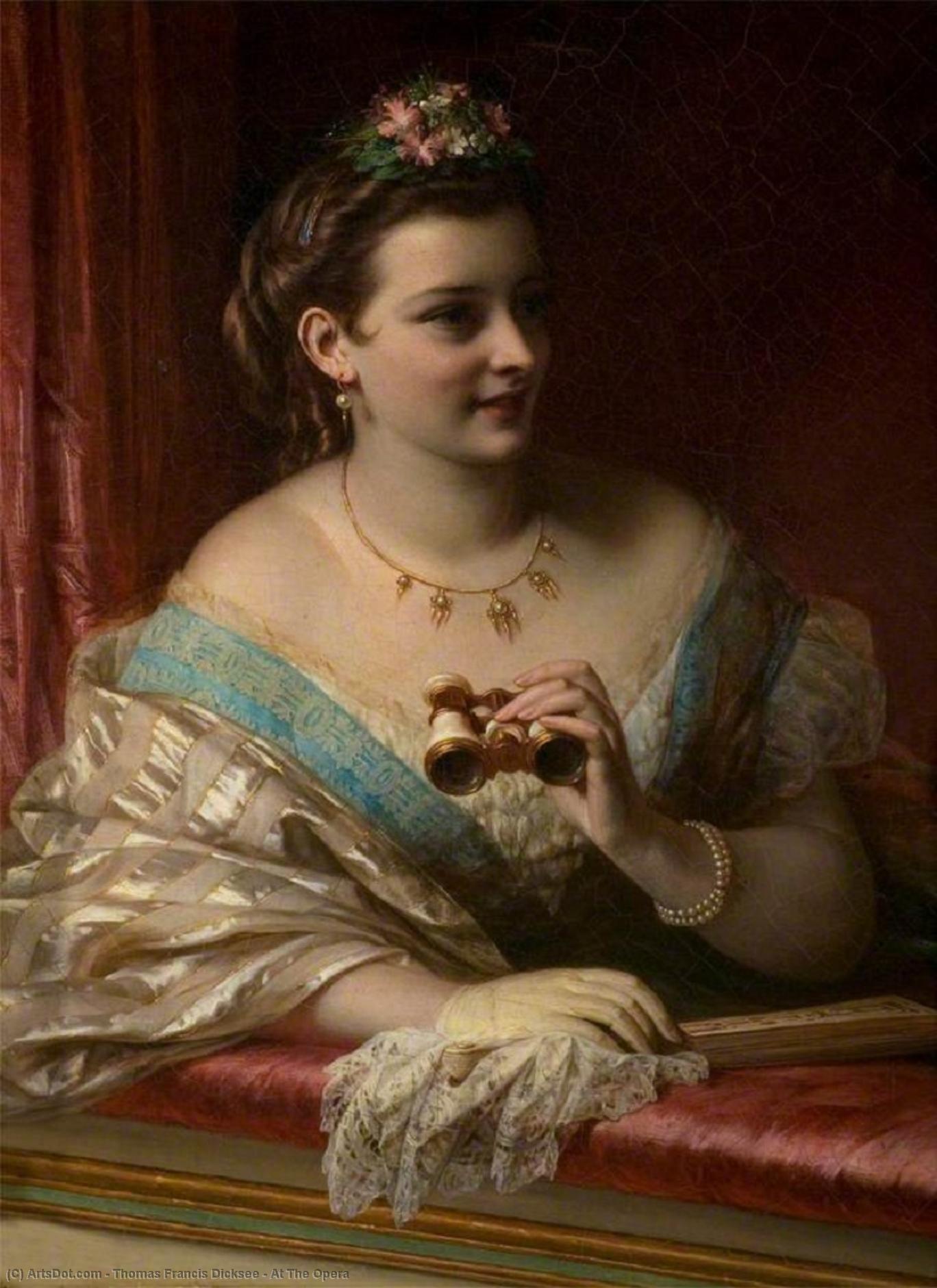 Oil Painting Replica At The Opera by Thomas Francis Dicksee | ArtsDot.com