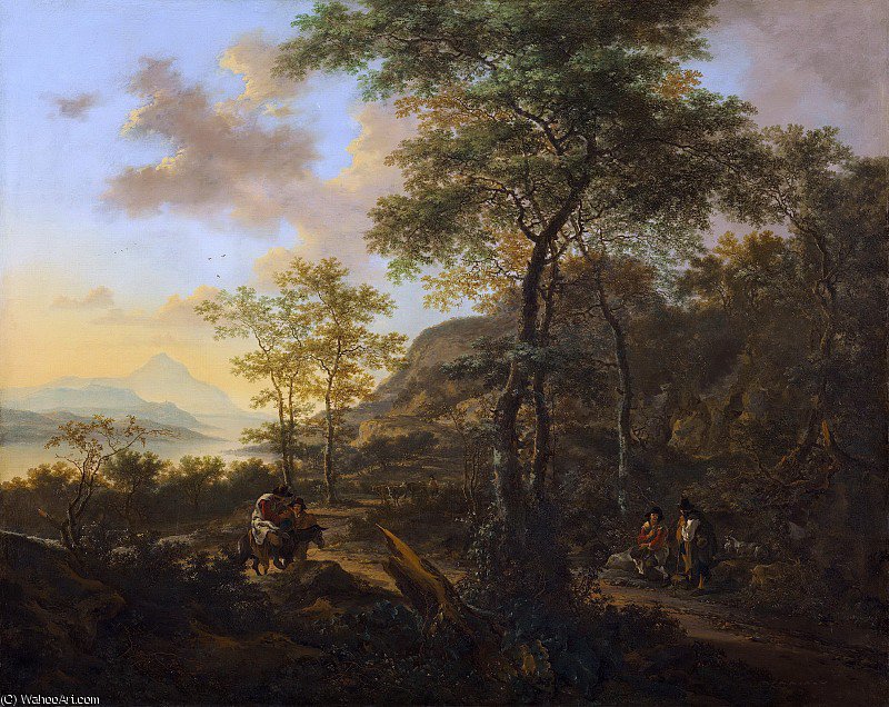 Order Artwork Replica an italianate evening landscape by Jan Both (1610 ...