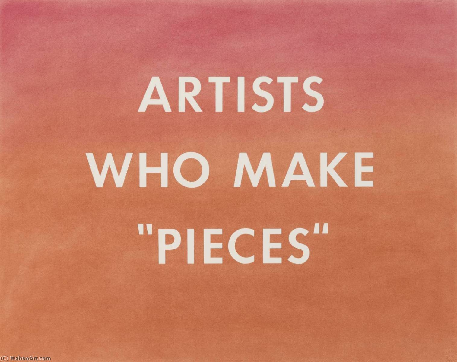 Des artistes qui font des pièces de Edward Ruscha Edward Ruscha ...