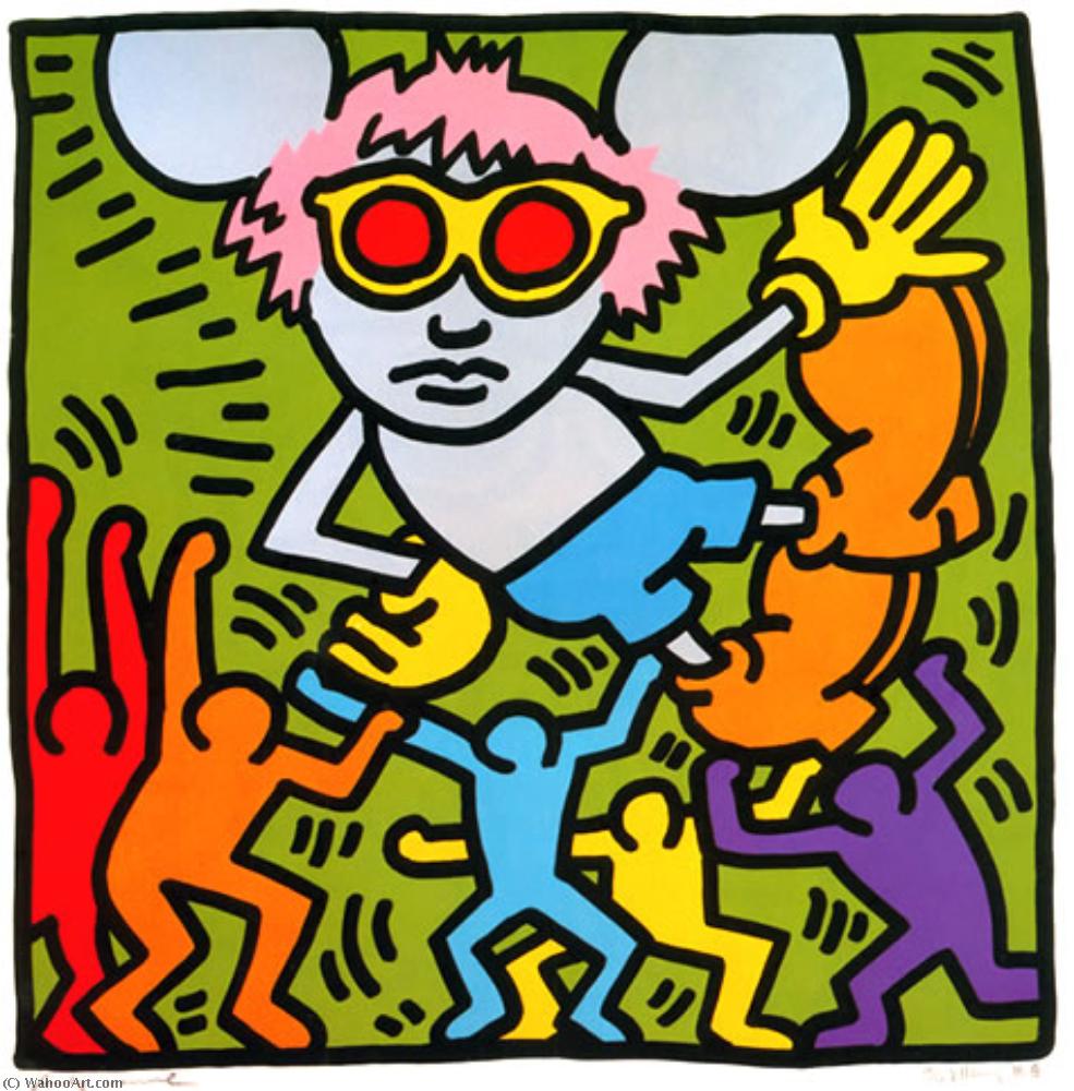 Reproductions D'art Andy souris (2) de Keith Haring (Inspiré par) (1958 ...