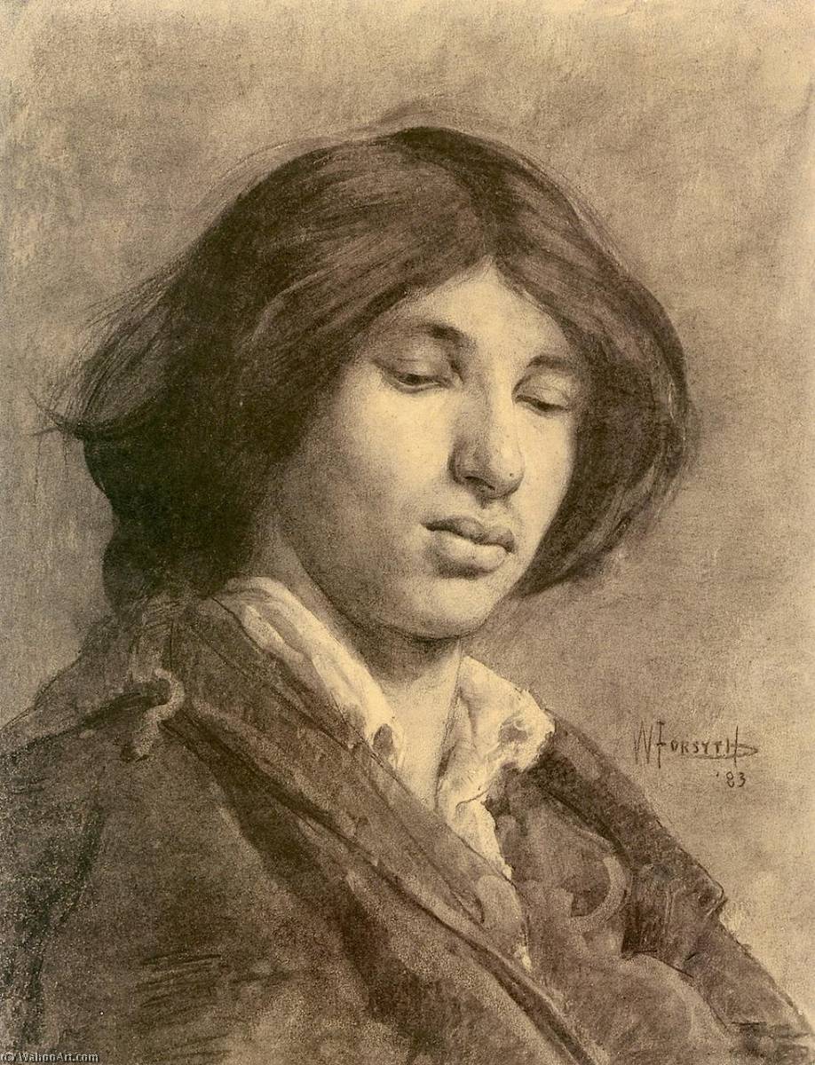 A Model, 1883 by William Forsyth William Forsyth | ArtsDot.com