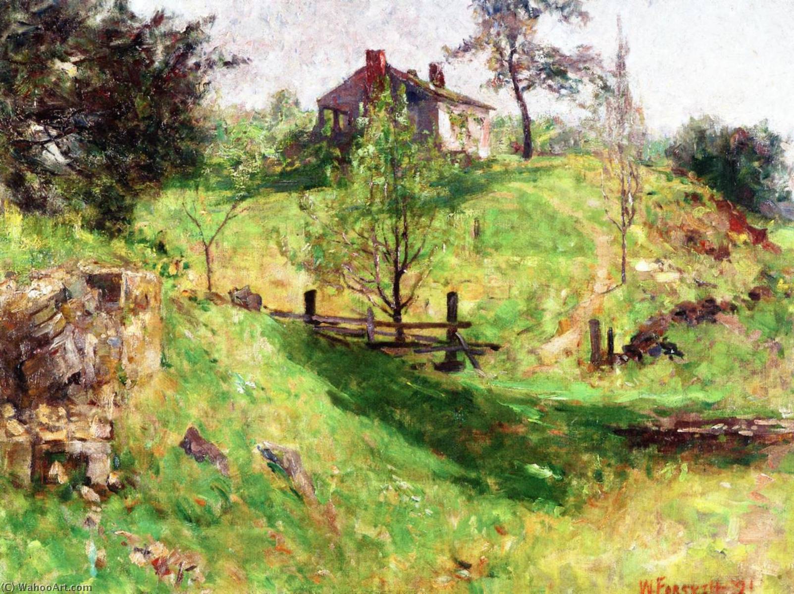 Farm near Vernon, 1891 by William Forsyth William Forsyth | ArtsDot.com