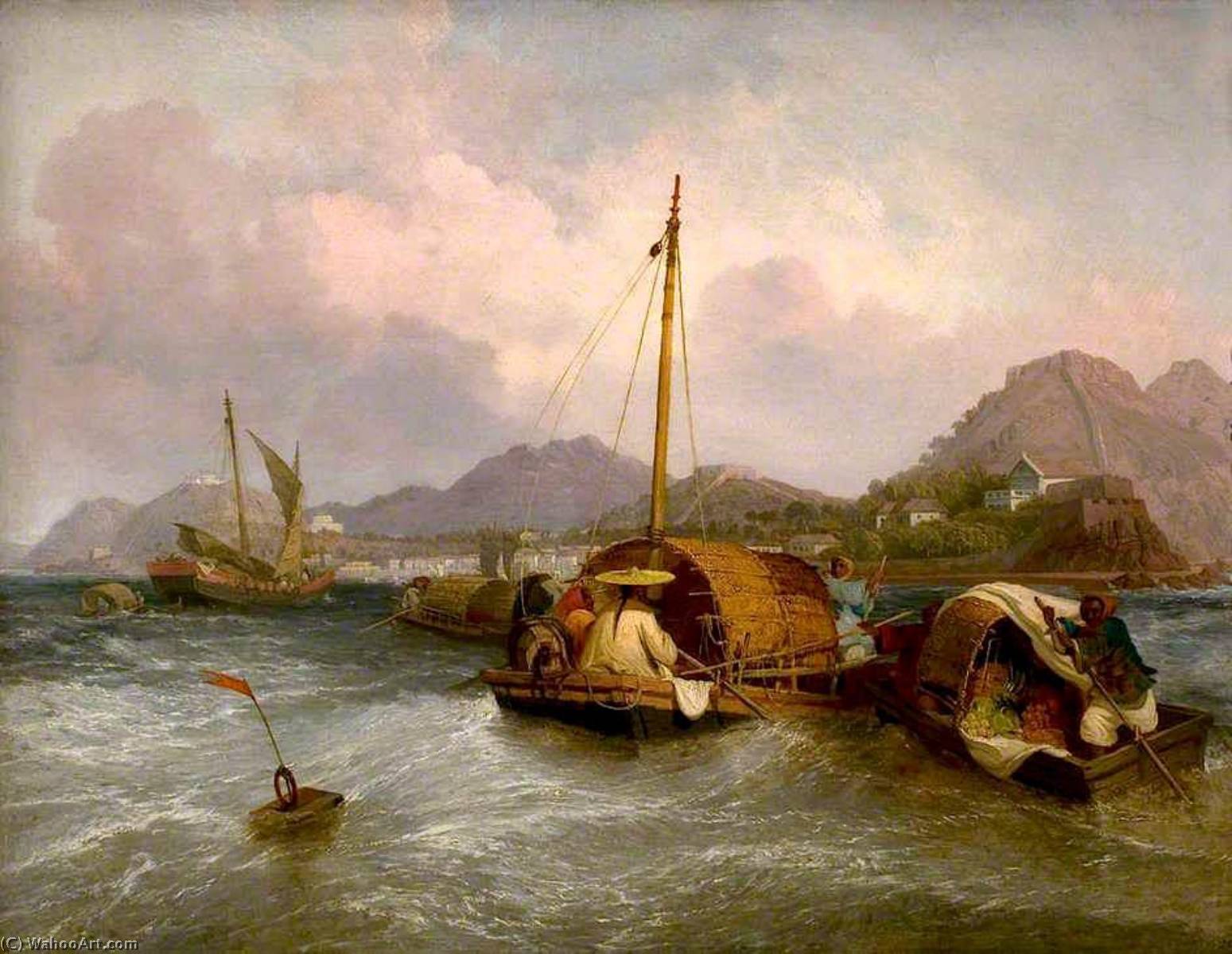 Get Art Reproductions Egg Boats off Macao, China by Thomas And William ...