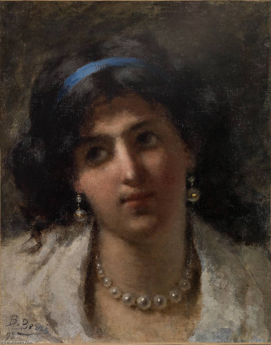 Get Art Reproductions Italiano Ritratto femminile, 1898 by Bartolomeo ...