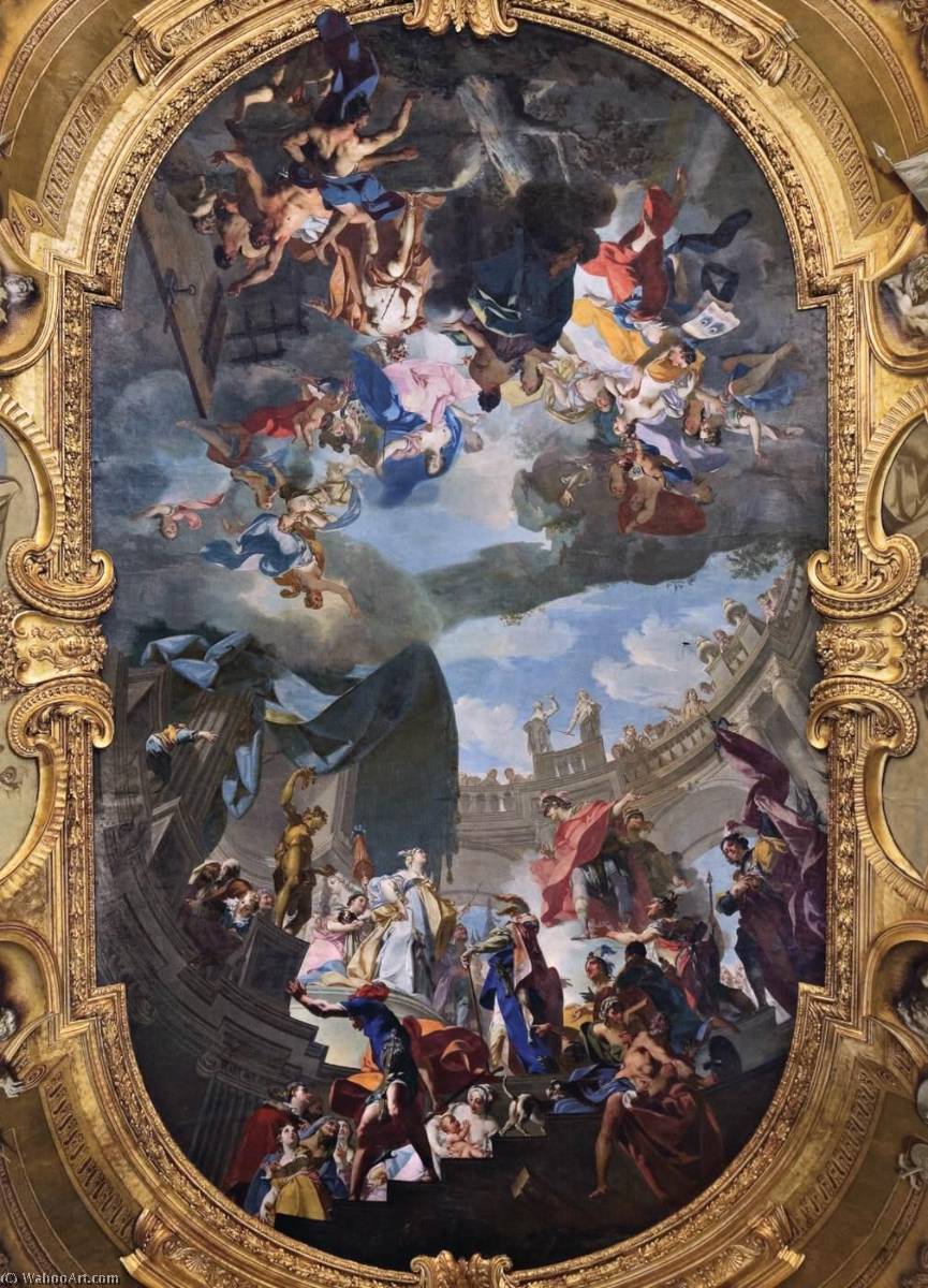 Buy Museum Art Reproductions Aeneas Legend Aeneas and Dido, 1731 by ...