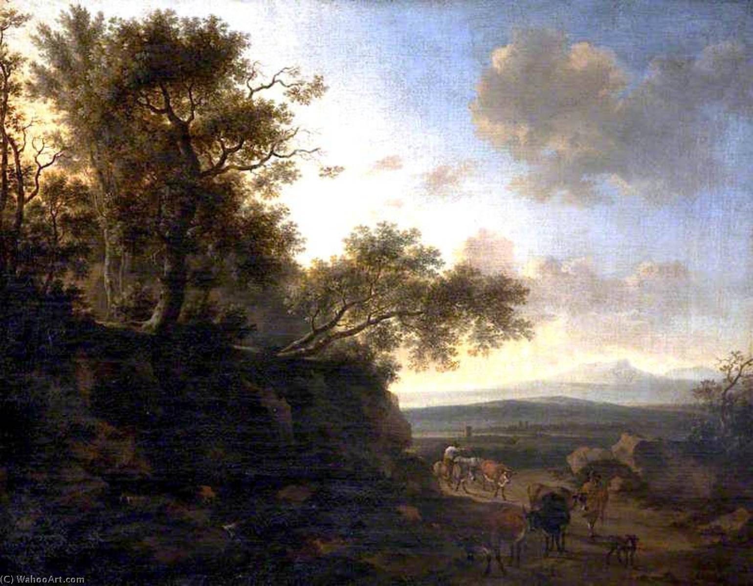 Get Art Reproductions Landscape with a Huntsman and Cattle, 1650 by ...