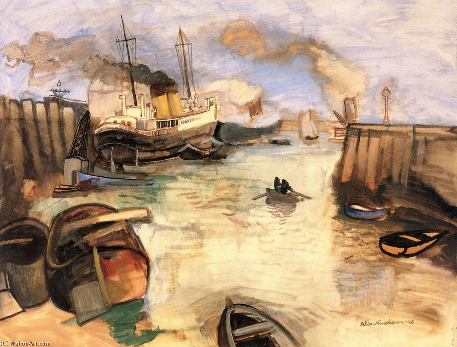Get Art Reproductions Dover Ferry, 1935 by Felix Nussbaum (1904-1945 ...