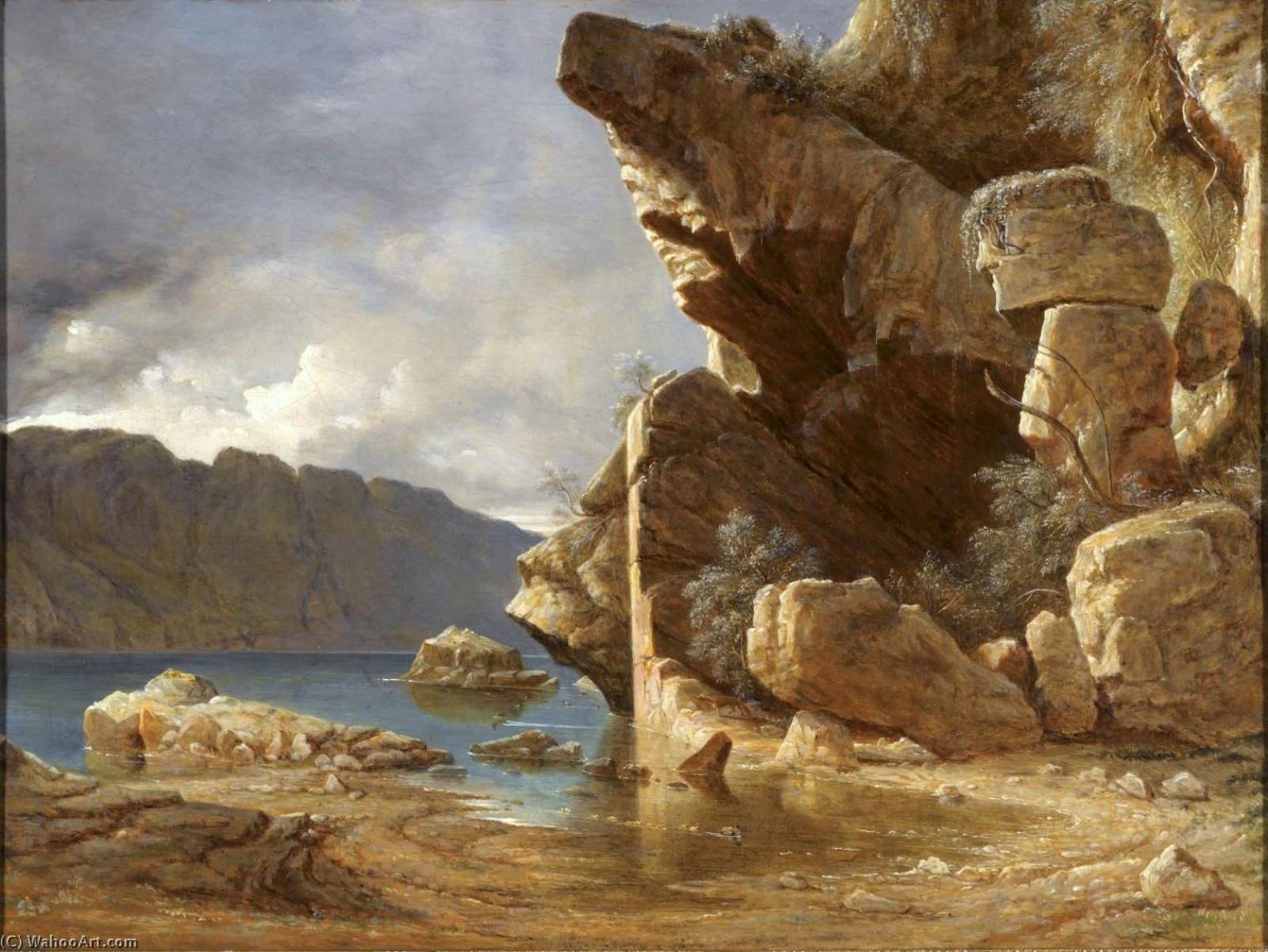 Get Art Reproductions Liensfiord, Norway, 1835 by James Francis Danby ...