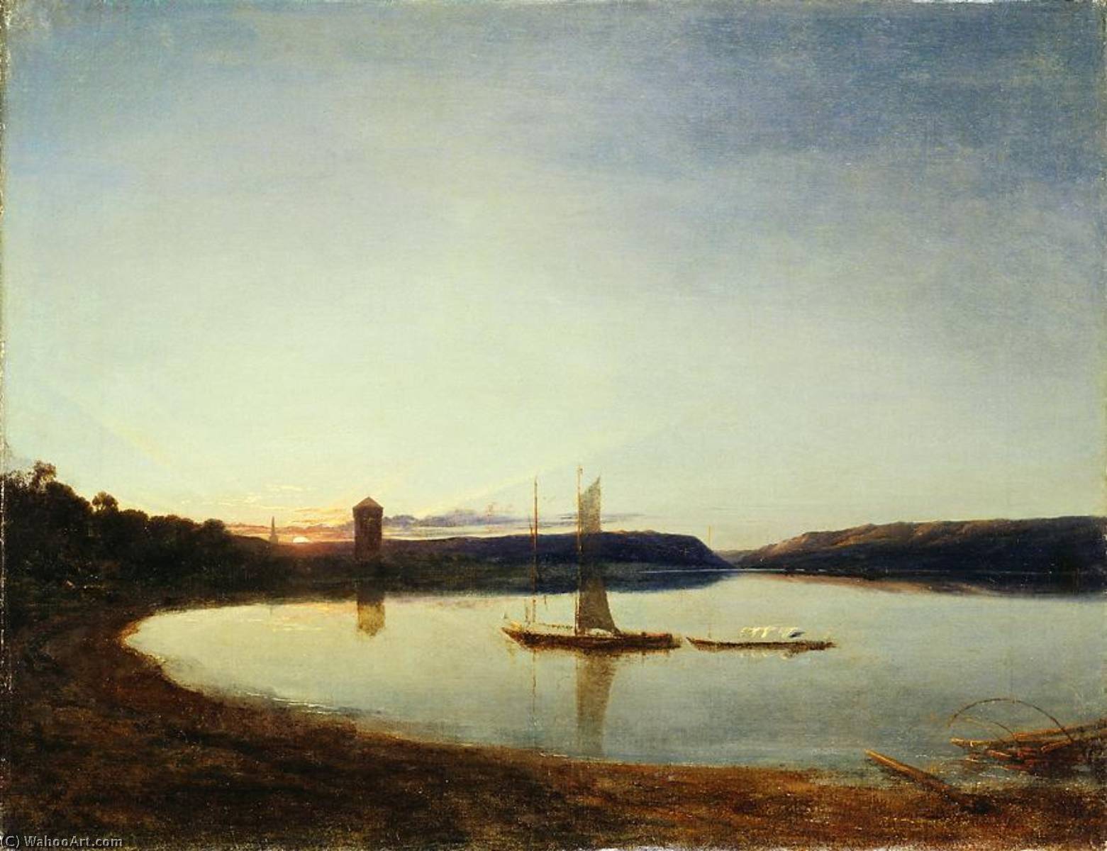 Order Artwork Replica A Lake by Sunset, 1839 by James Francis Danby ...