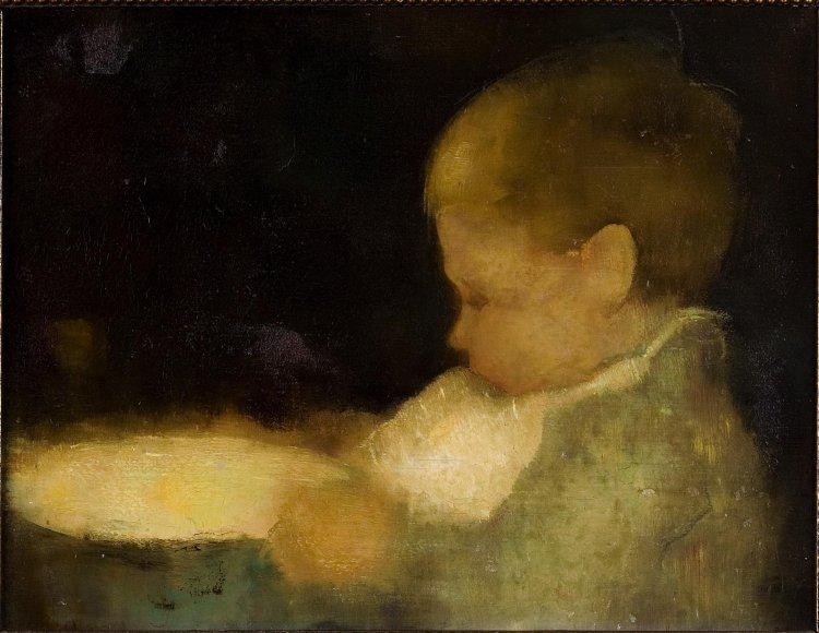 Oil Painting Replica Etend jongetje by Jan Mankes (1889-1920, Netherlands) | ArtsDot.com