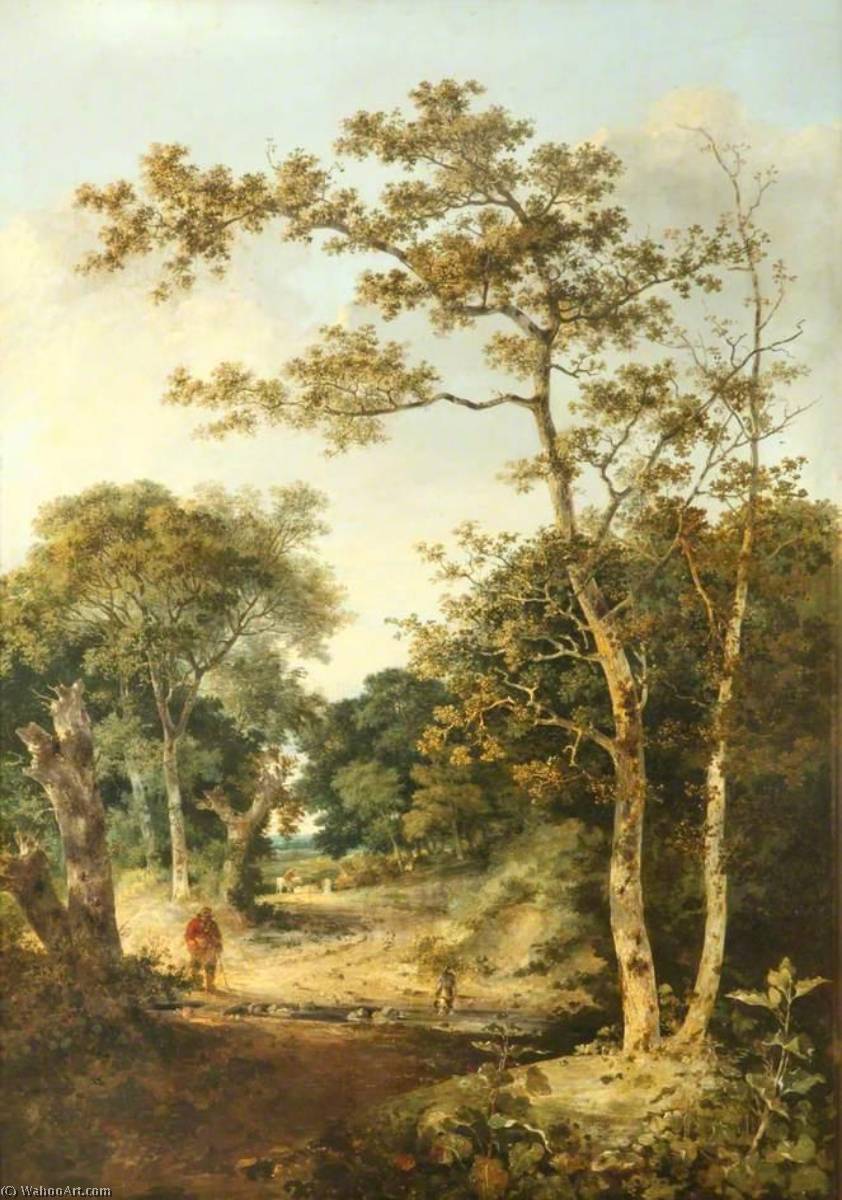 Paintings Reproductions Marlingford Grove, 1815 by John Crome (1768 ...