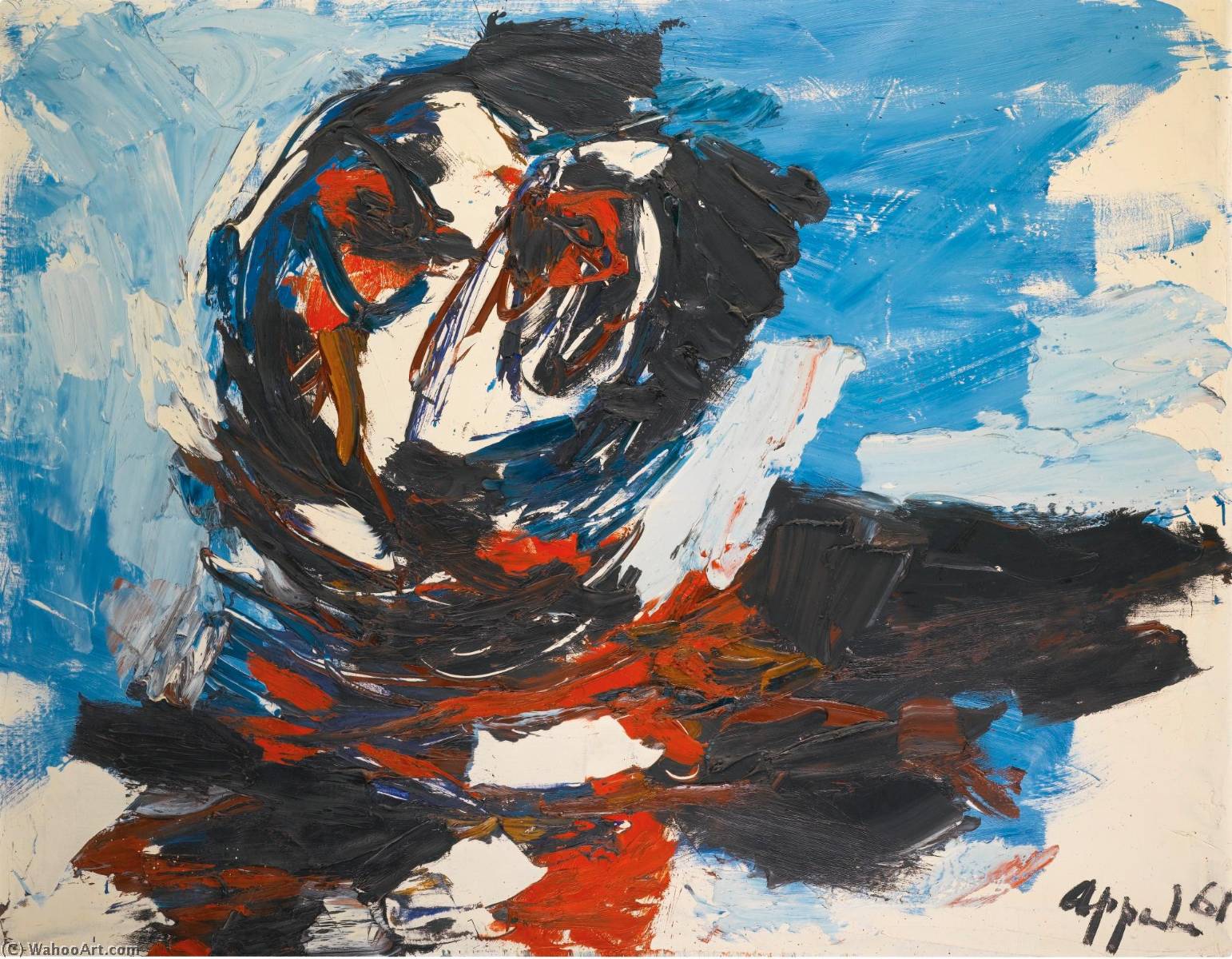 Tête Bleu de Karel Appel (1921-2006, Netherlands) Karel Appel | ArtsDot.com