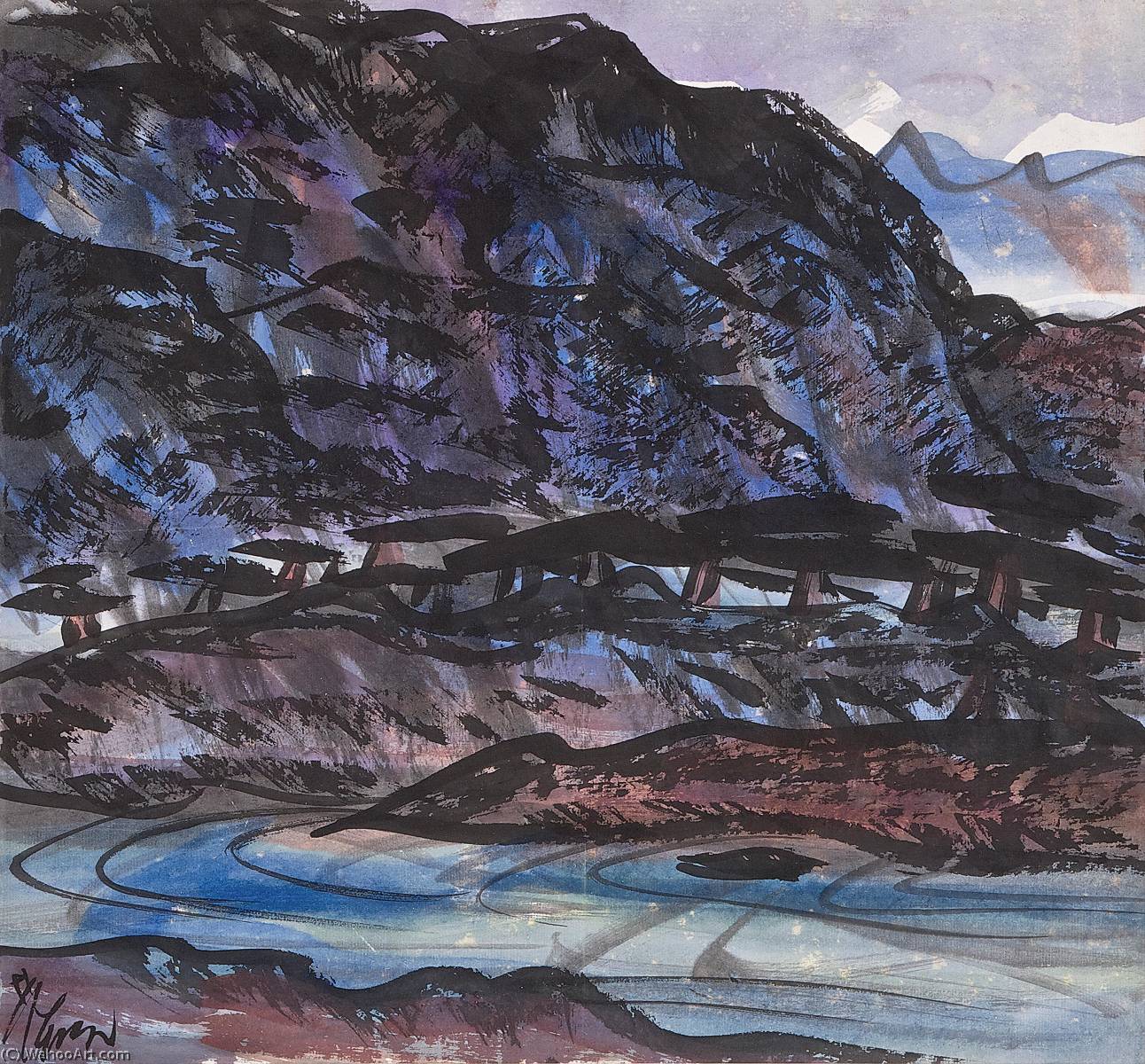 ALONG THE SHORE by Lin Fengmian Lin Fengmian | ArtsDot.com