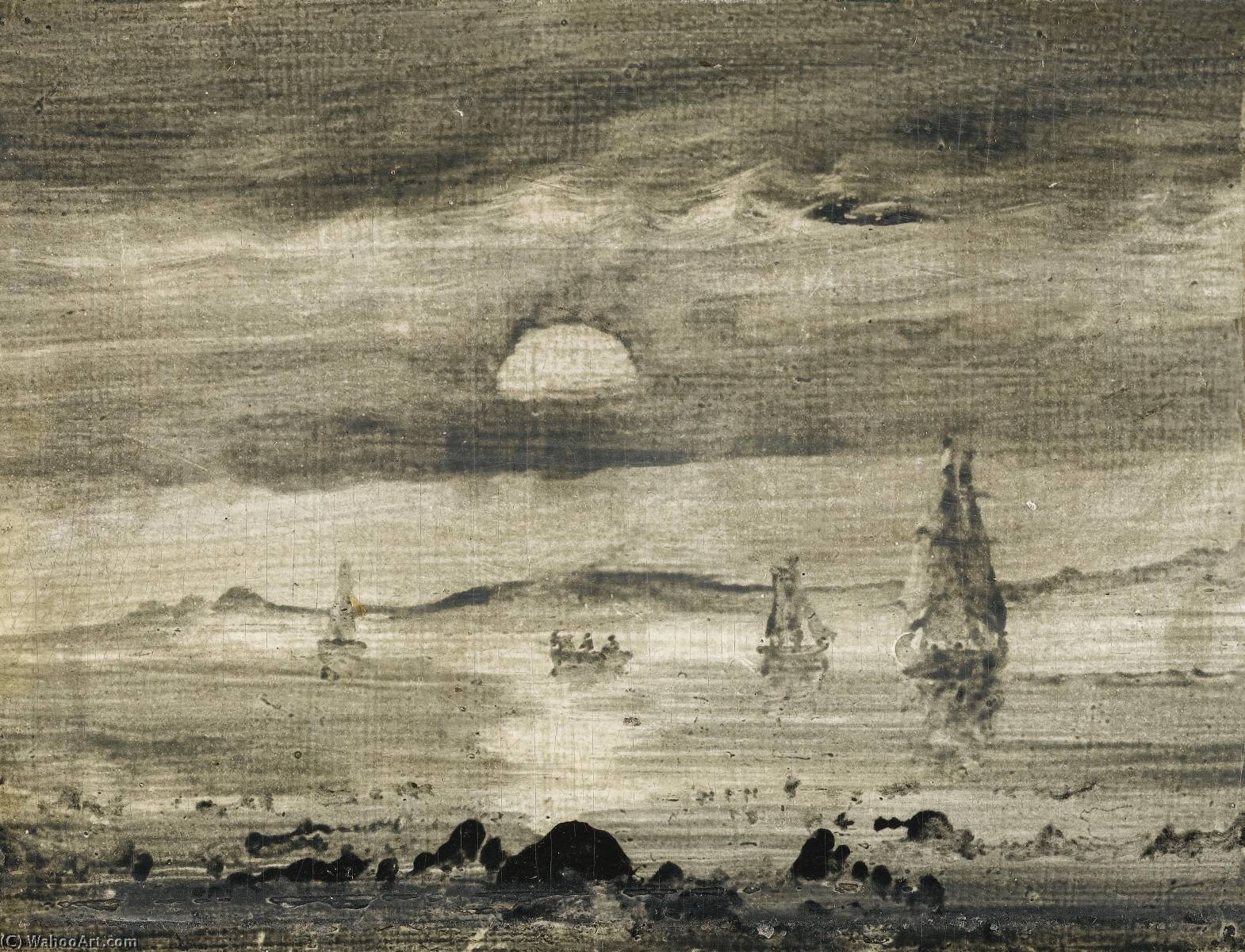 Buy Museum Art Reproductions Seascape by Peder Balke (1804-1887, Norway ...