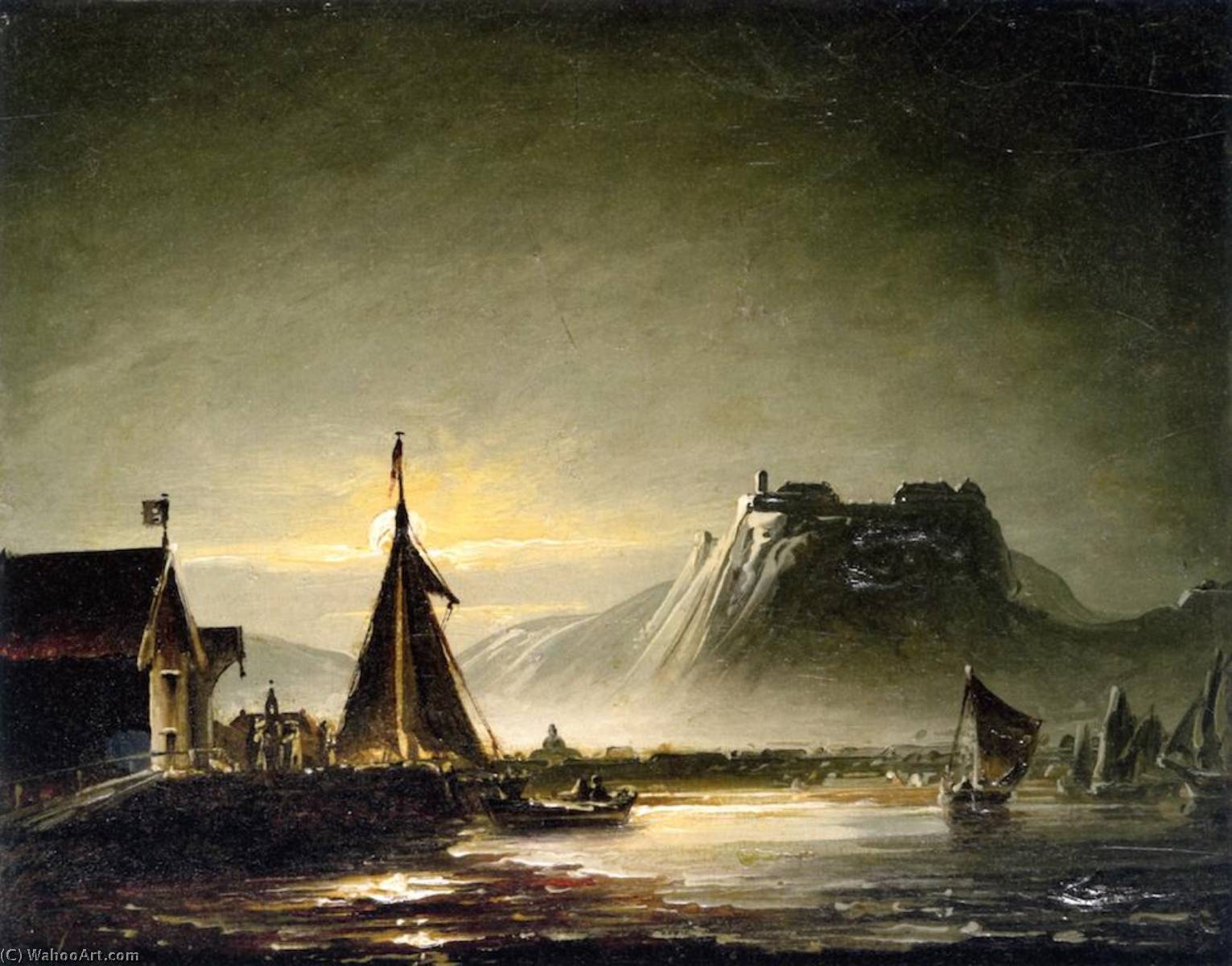 Artwork Replica Fredrikshald, 1852 by Peder Balke (1804-1887, Norway ...