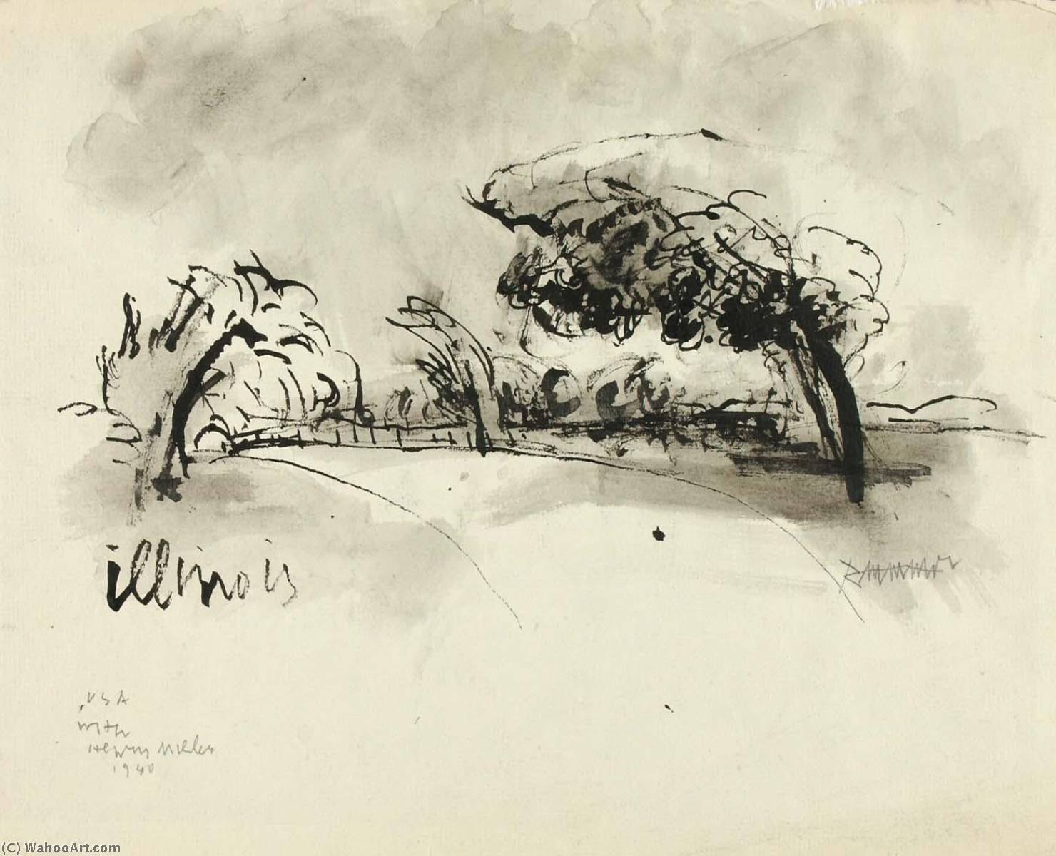 Buy Museum Art Reproductions Illinois, 1940 by Abraham Rattner ...