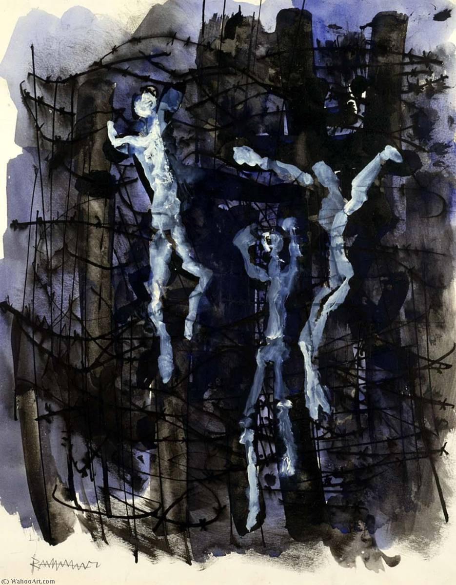 Obtenir Reproductions De Peintures Fence d`escalade des enfants de ...