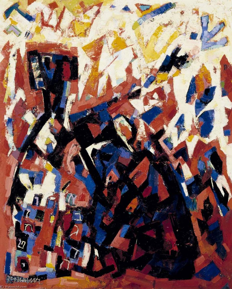 Artwork Replica Moses I Am, 1958 by Abraham Rattner (Inspired By) (1895 ...