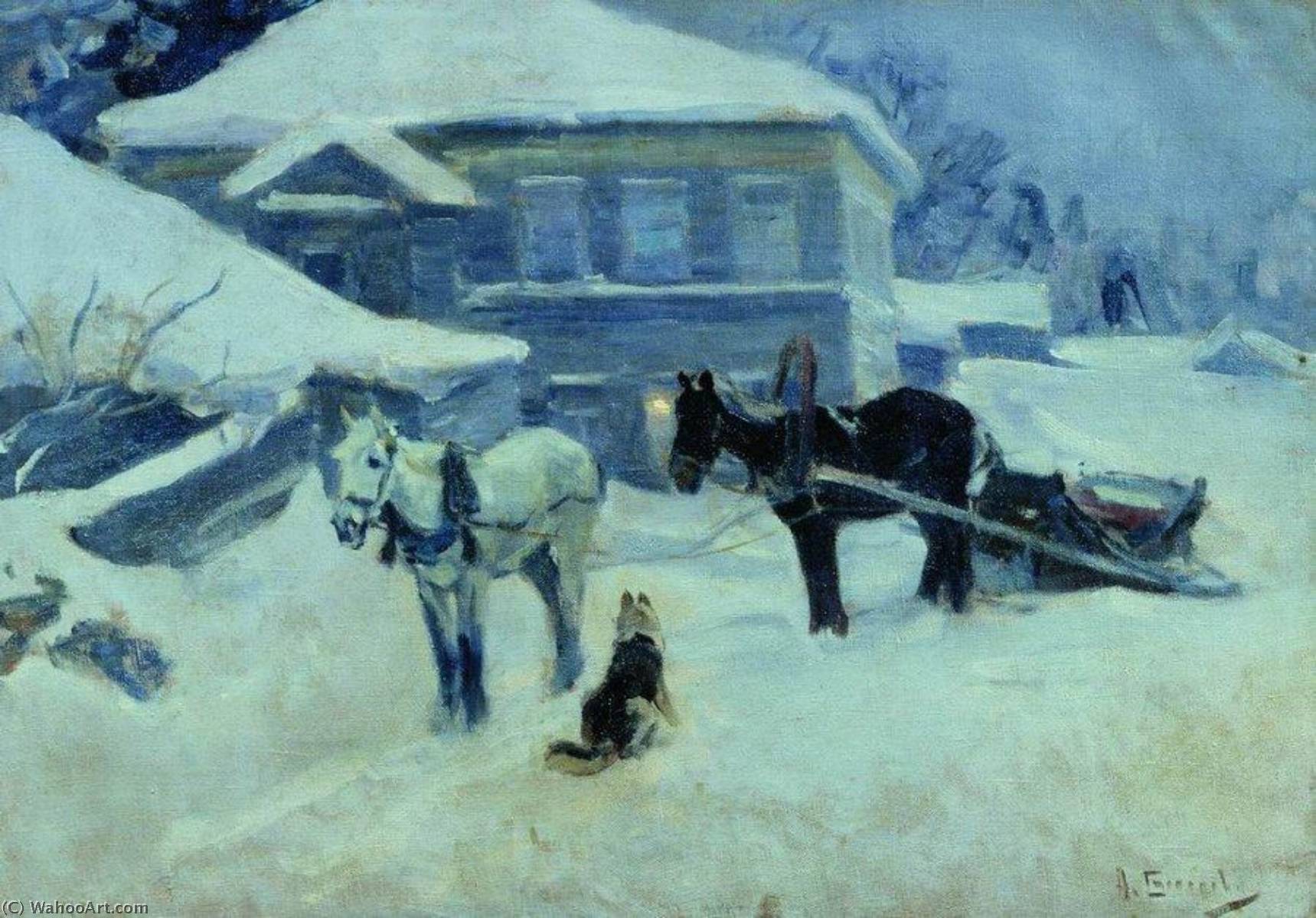 Paintings Reproductions An Inn, 1912 by Alexei Stepanov (1858-1923 ...