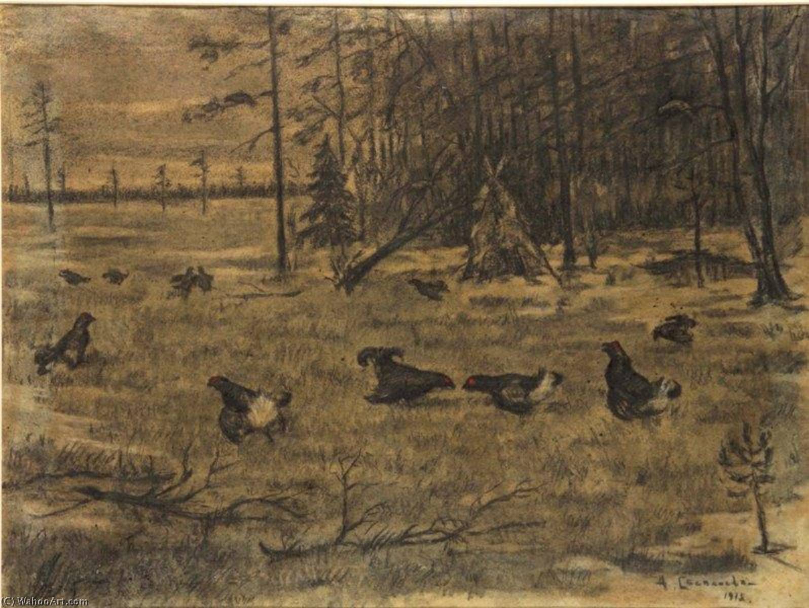 Buy Museum Art Reproductions Hunting Season, 1913 by Alexei Stepanov ...