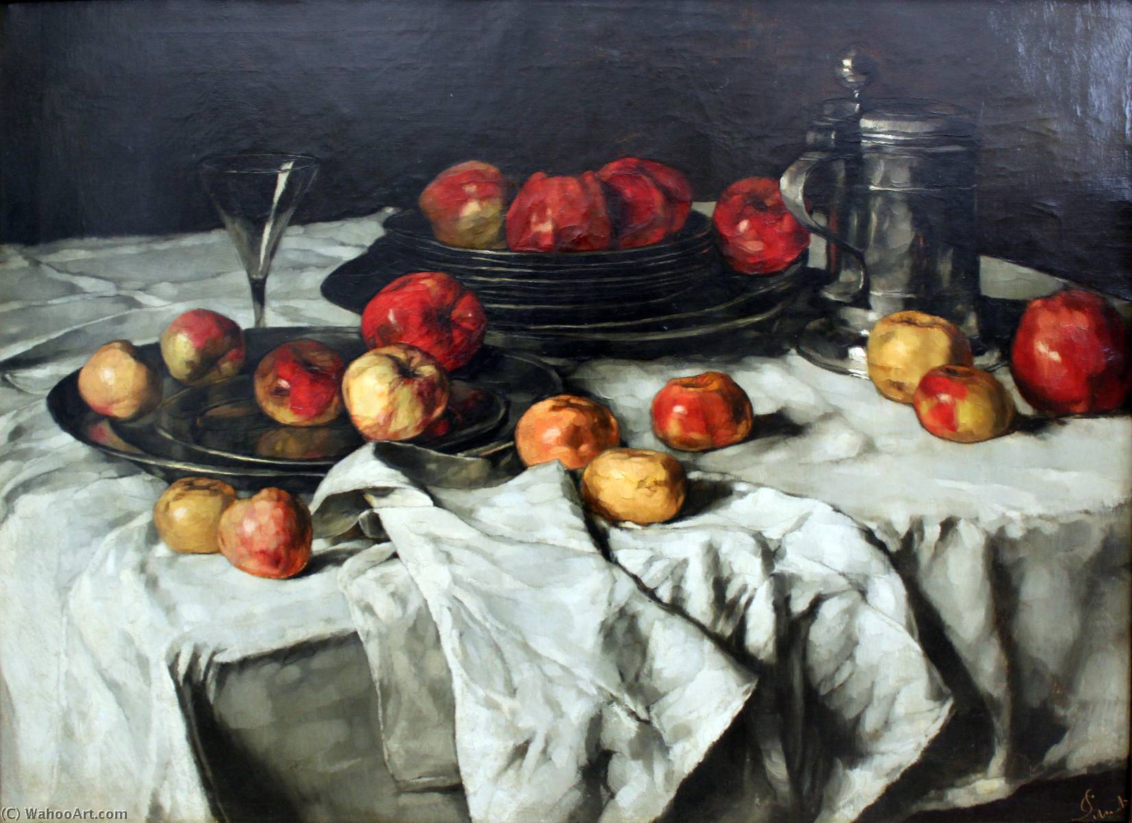 Oil Painting Replica , 1876 by Carl Schuch (1846-1903) | ArtsDot.com