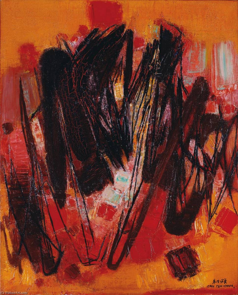 Rouge flottant by Chu Teh Chun (1920-2014, China) Chu Teh Chun ...