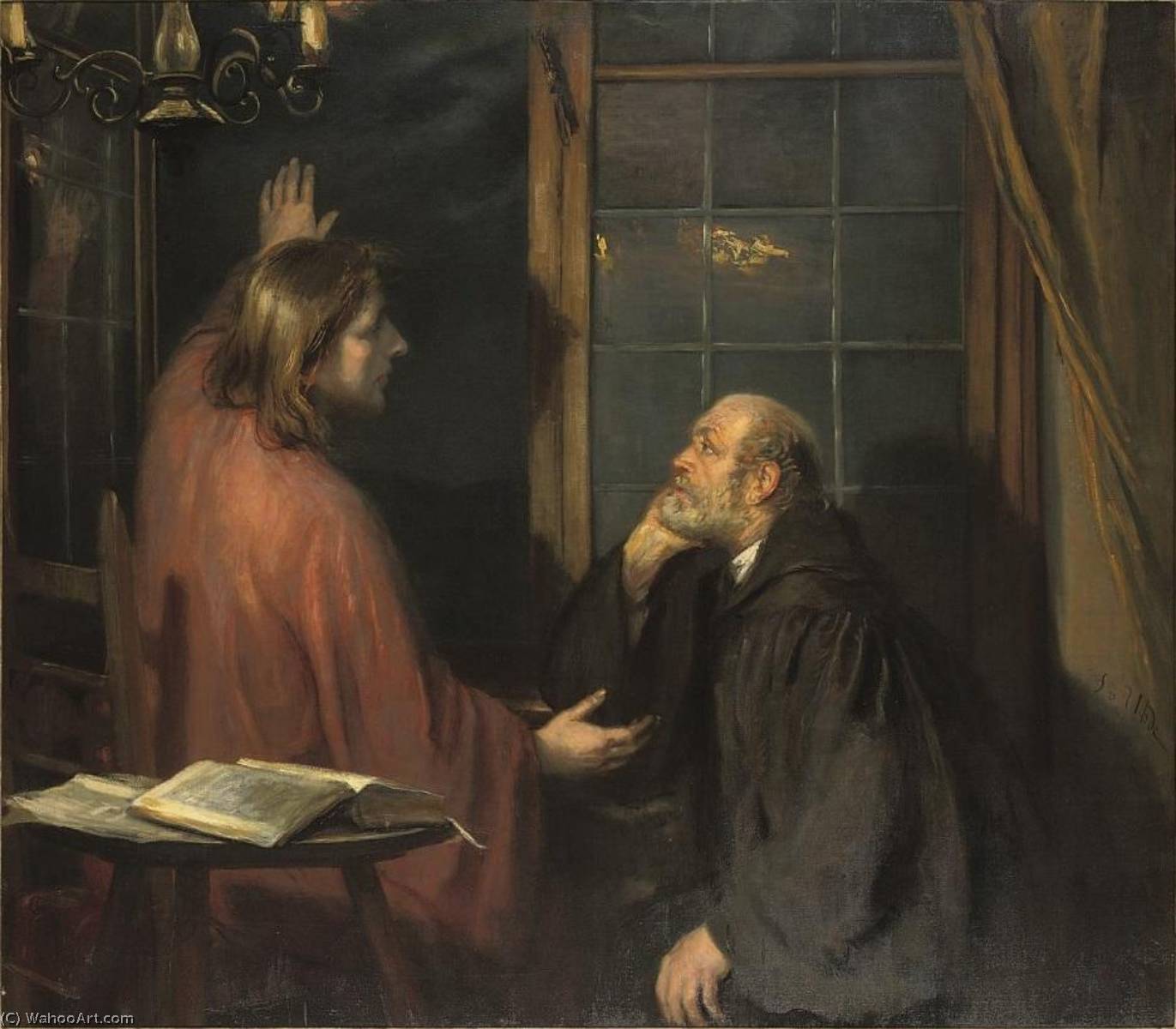 Museum Kunstreproduktionen Christus und Nicodemus, 1896 von Fritz Von ...