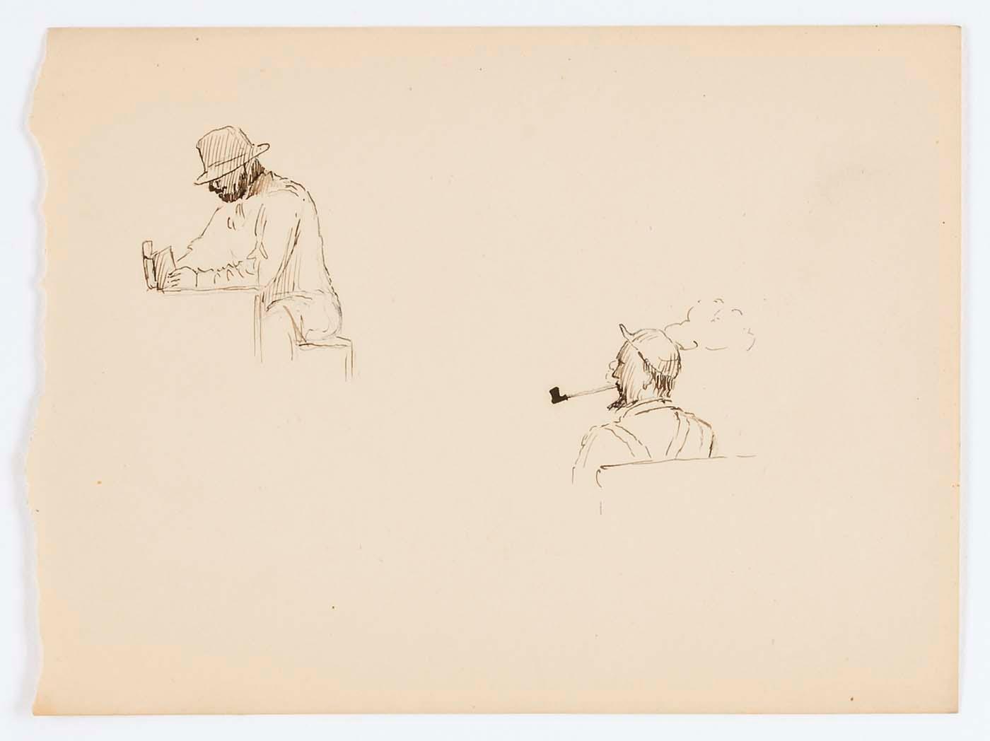 Museum Art Reproductions Untitled (Two Drawings of Men) by Howard ...