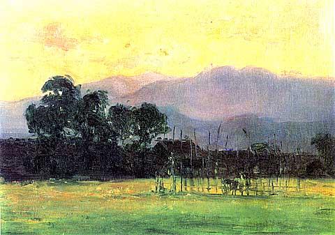 Purchase Oil Painting Replica Morning Sun by Asai Chū (1856-1907, Japan ...