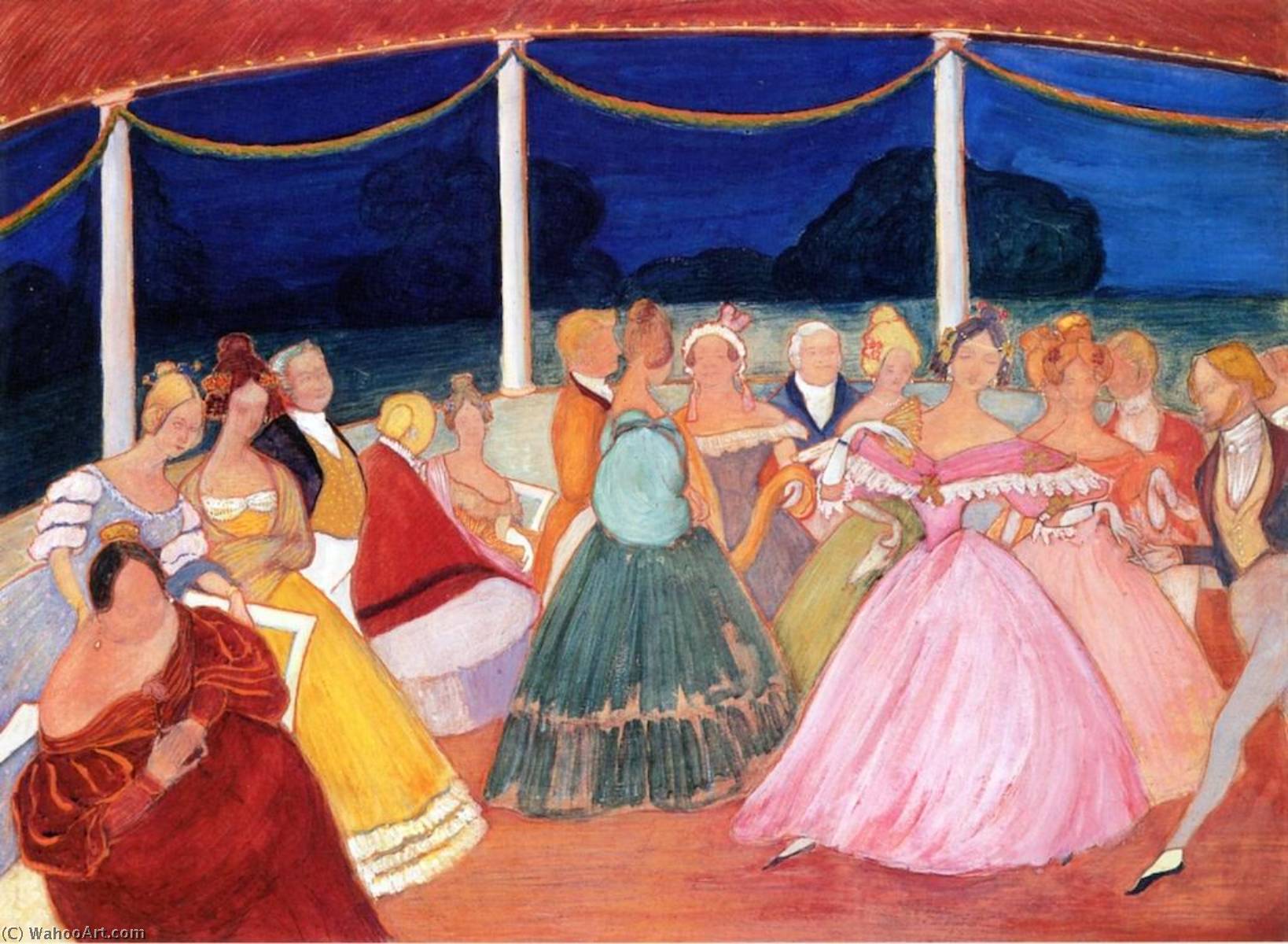 Buy Museum Art Reproductions Garden Party, 1909 by Marianne Von ...