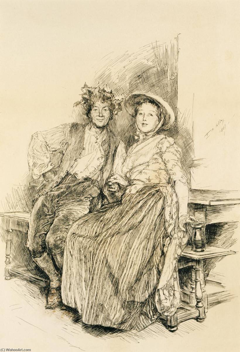 Artwork Replica Harvest Home, 1887 by Edwin Austin Abbey (1852-1911 ...