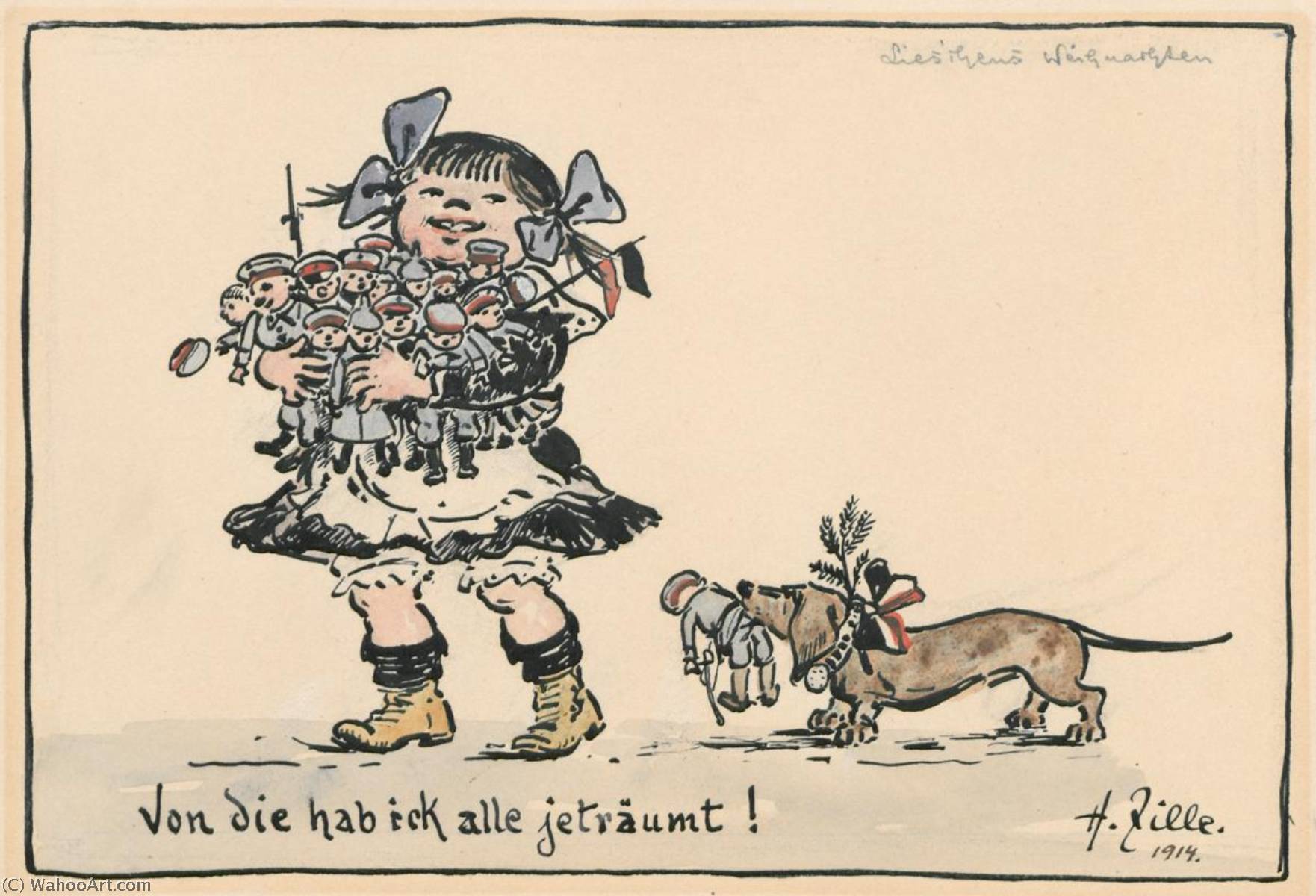 Order Artwork Replica , 1914 by Heinrich Zille (1858-1929, Germany ...