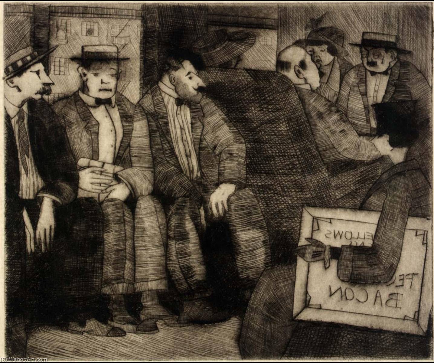 Buy Museum Art Reproductions The Elevated, 1919 by Peggy Bacon ...