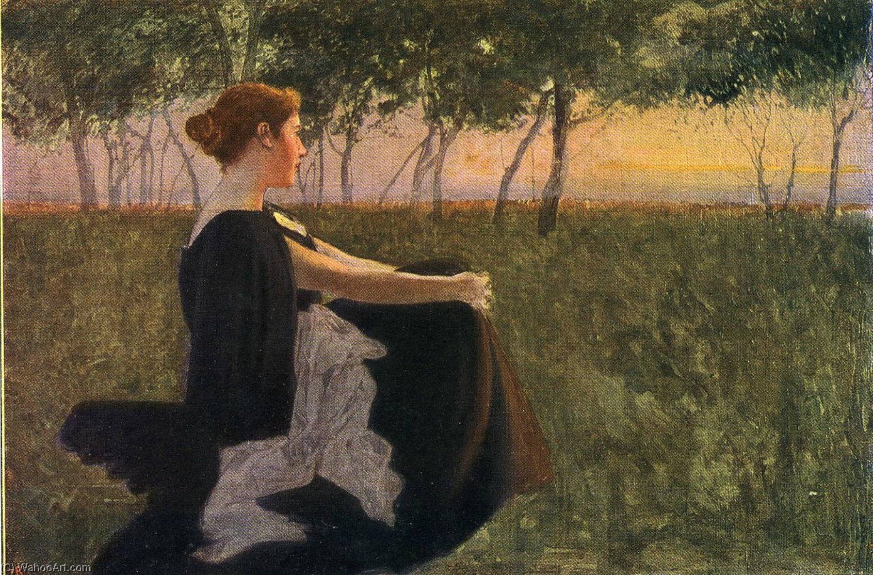 Evening, 1897 by Paul Hoecker Paul Hoecker | ArtsDot.com