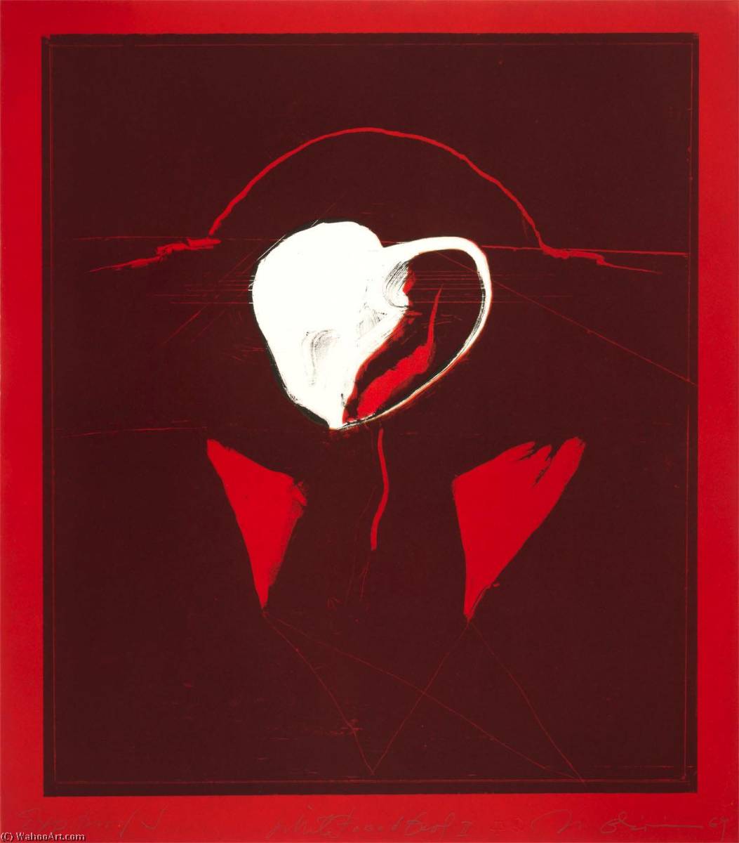 White Faced Owl II, 1964 by Nathan Oliveira (1928-2010, United States ...