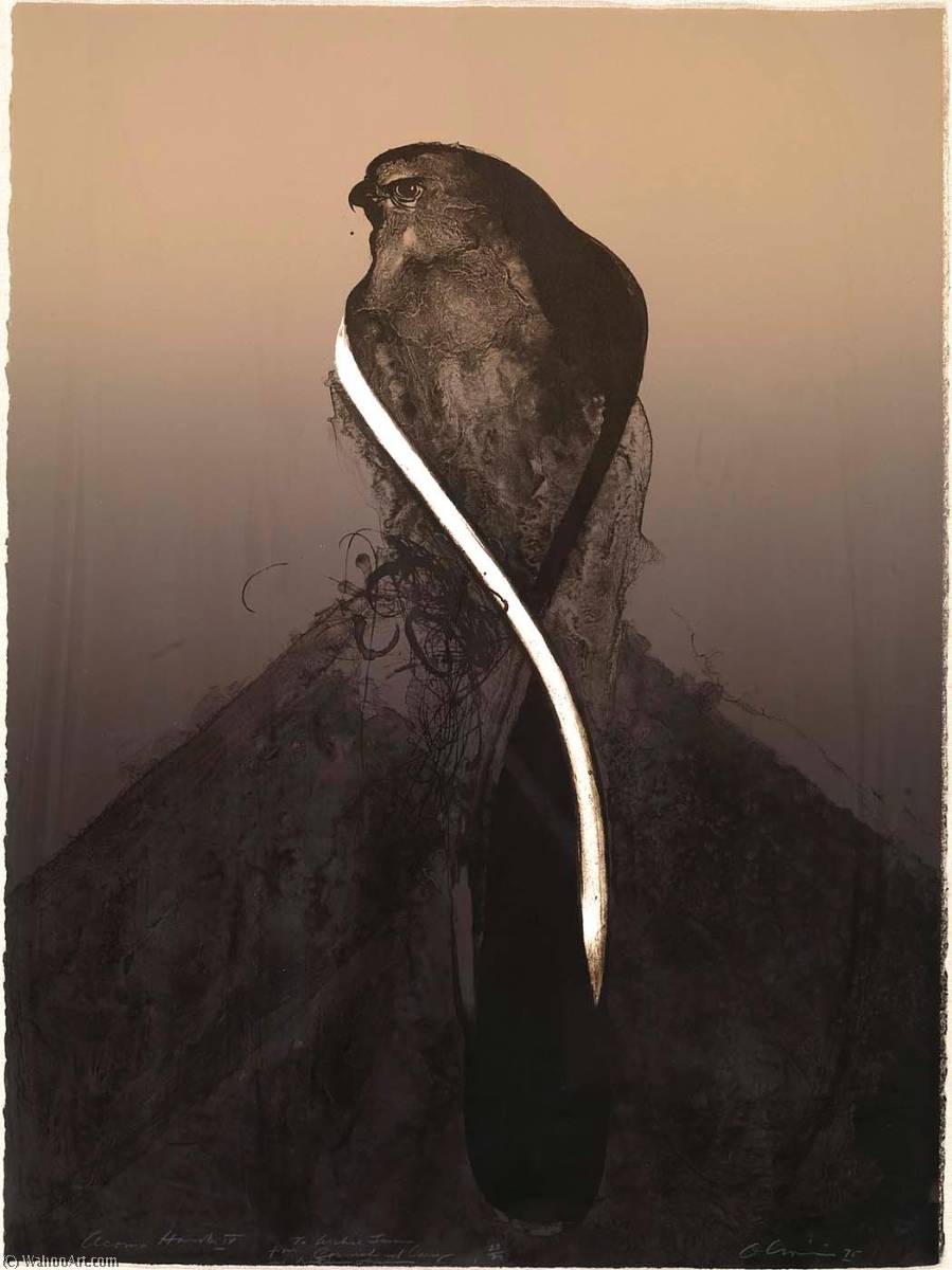 Hawk IV, from the series Acoma, 1975 by Nathan Oliveira (1928-2010 ...