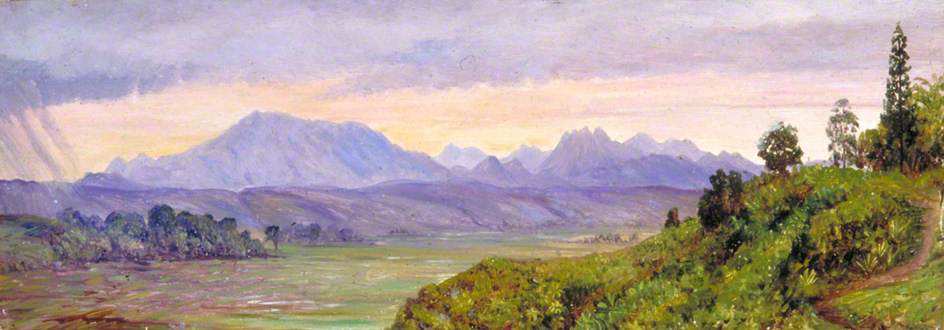 Oil Painting Replica The Preanger Mountains, Java, 1876 by Marianne ...