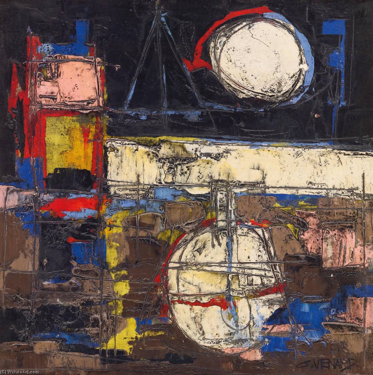 Réplique De Peinture Le Port de Claude Venard (Inspiré par) (1913-1999 ...