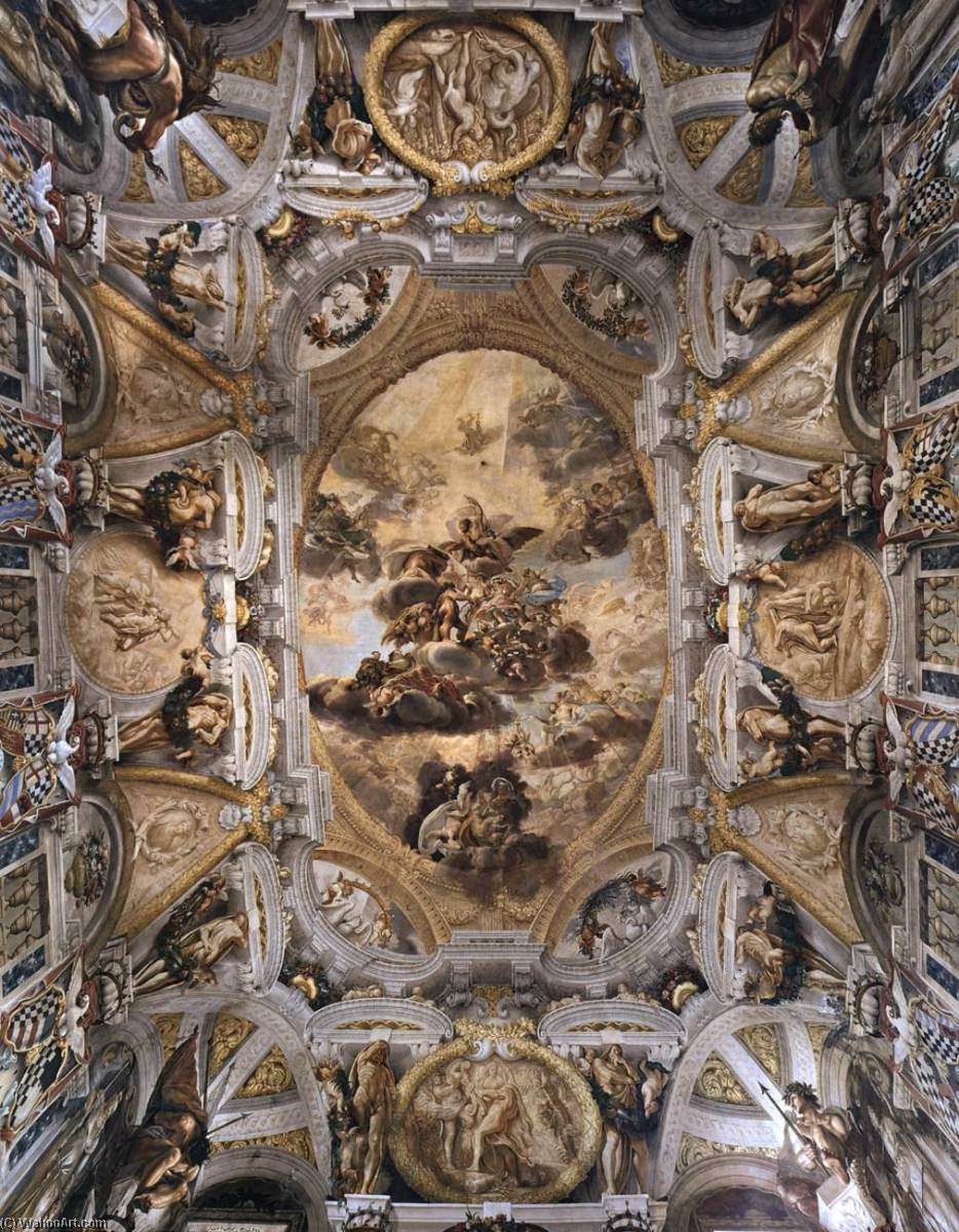 Art Reproductions Apotheosis of Hercules, 1669 by Domenico Maria Canuti ...