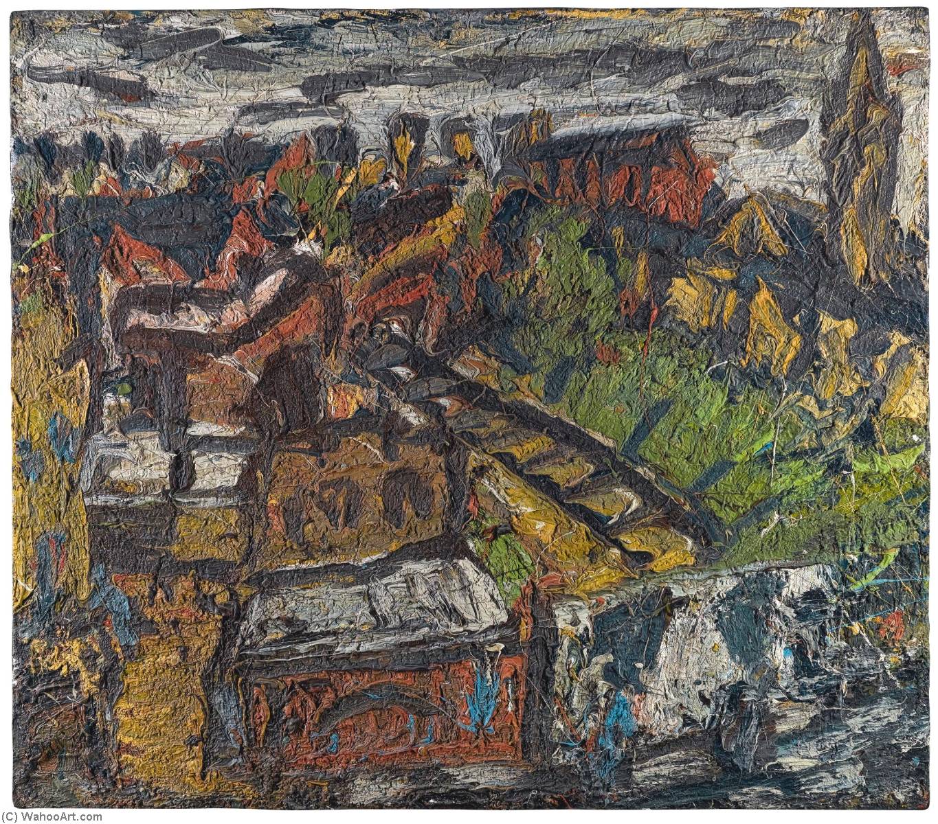 Dalston Lane (Summer) by Leon Kossoff Leon Kossoff | ArtsDot.com