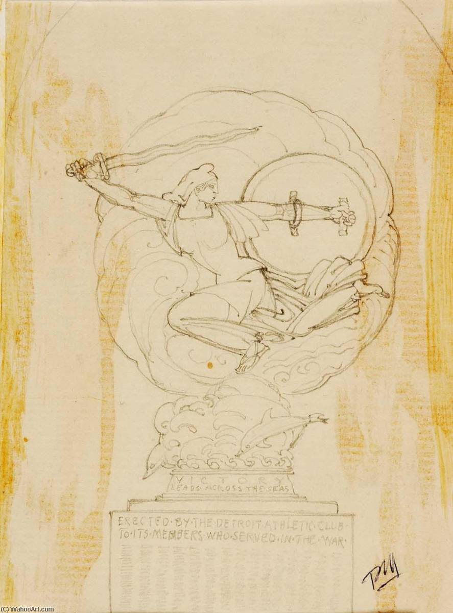 Get Paintings Reproductions Victory Leads Across the Seas, 1926 by Paul ...