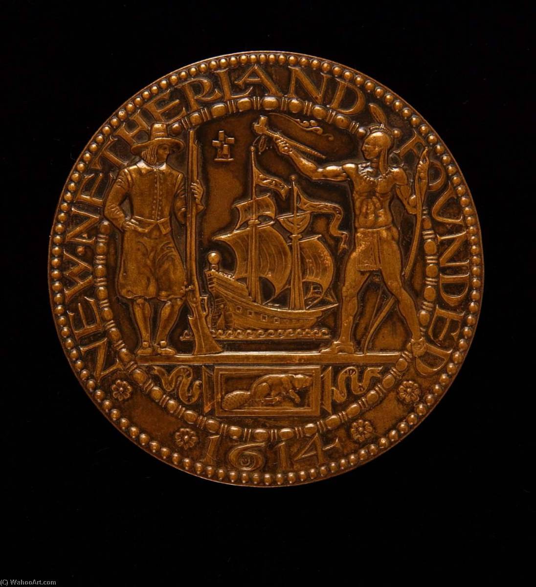 订购 畫複製 纽约三百年奖章, 1914 通过 Paul Manship (灵感来自) (1885-1966) | ArtsDot.com