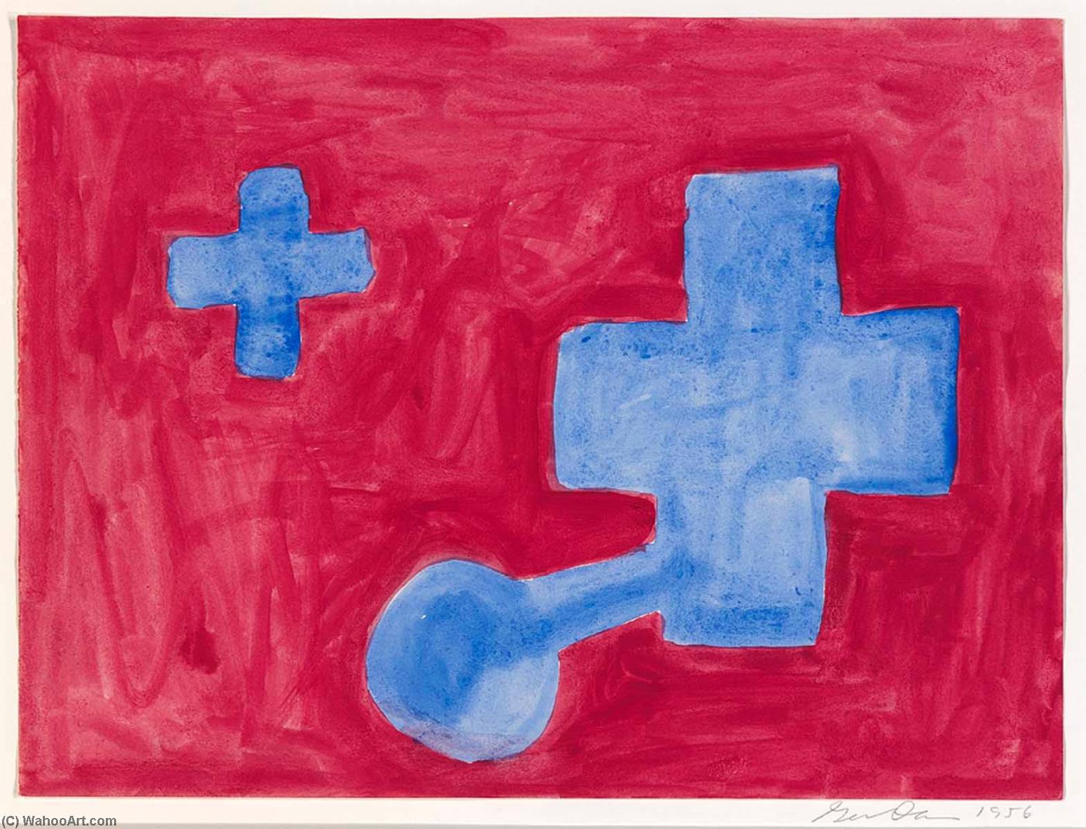 Acheter Reproductions D'art De Musée Deux croix, 1956 de Gene Davis ...