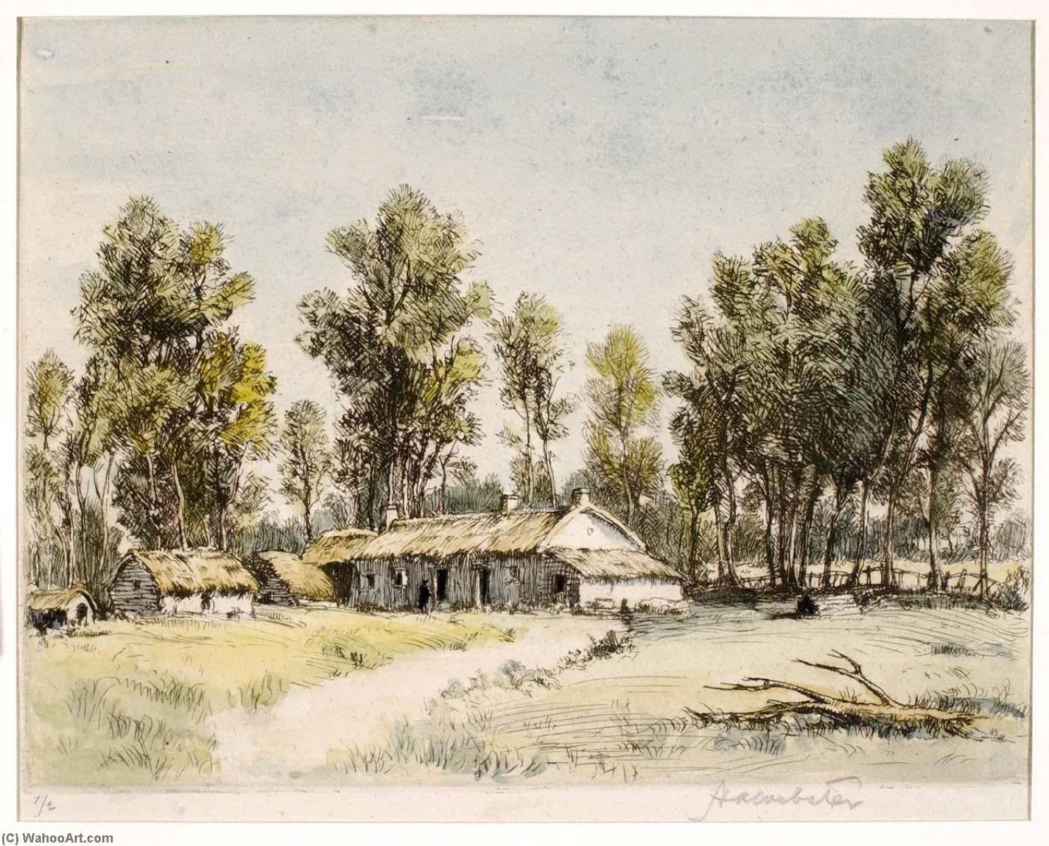 Buy Museum Art Reproductions La Borderie St. Jean de Monts, 1951 by ...