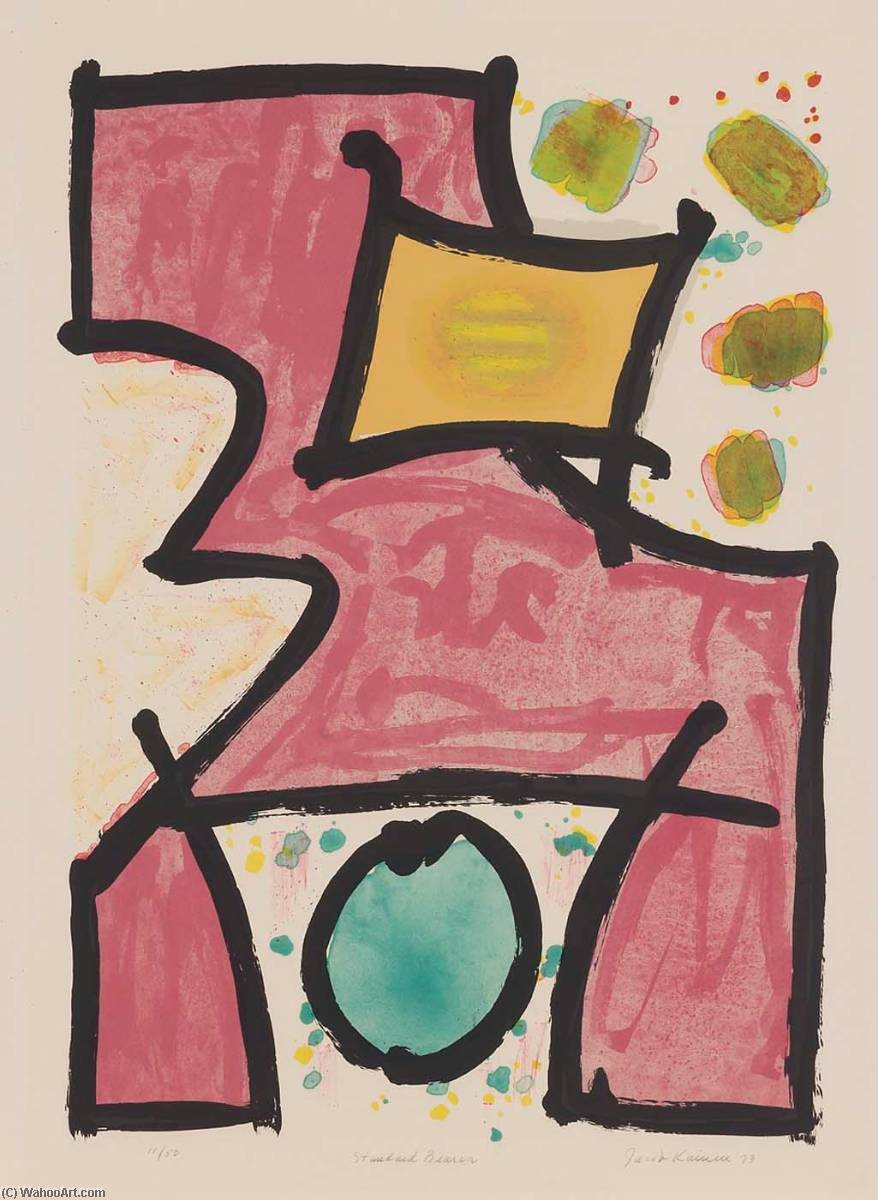 Standard Bearer, 1973 by Jacob Kainen (1909-2002, United States) Jacob ...