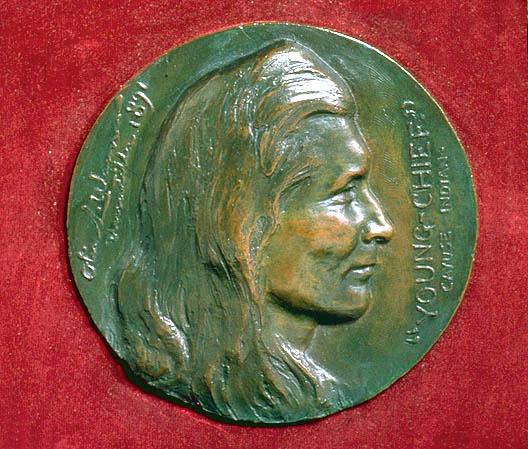 Paintings Reproductions Young Chief , a Cayuse Indian, 1891 by Olin ...