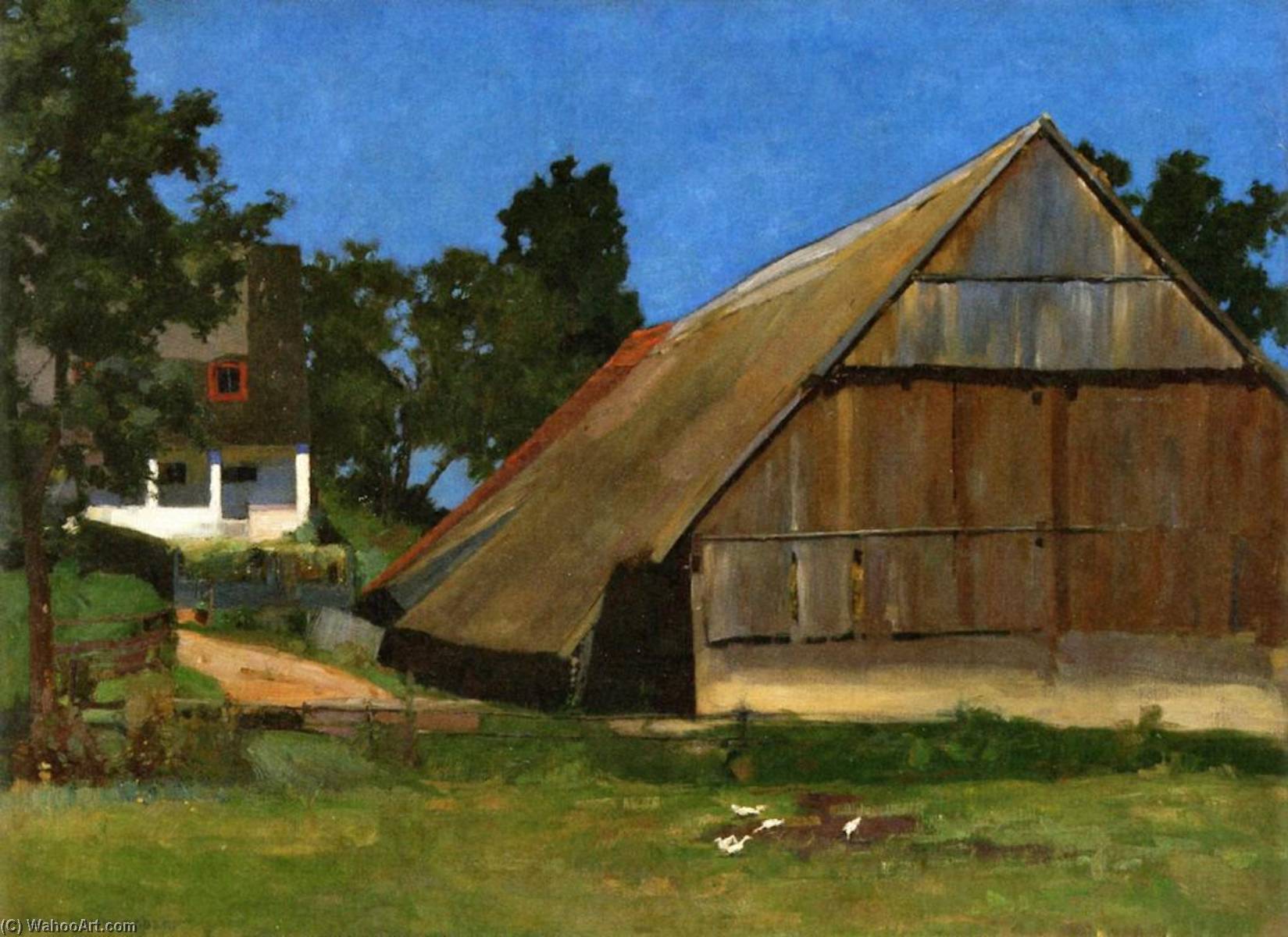 Museum Art Reproductions Landscape with Shed and Farmer`s House, 1896 ...