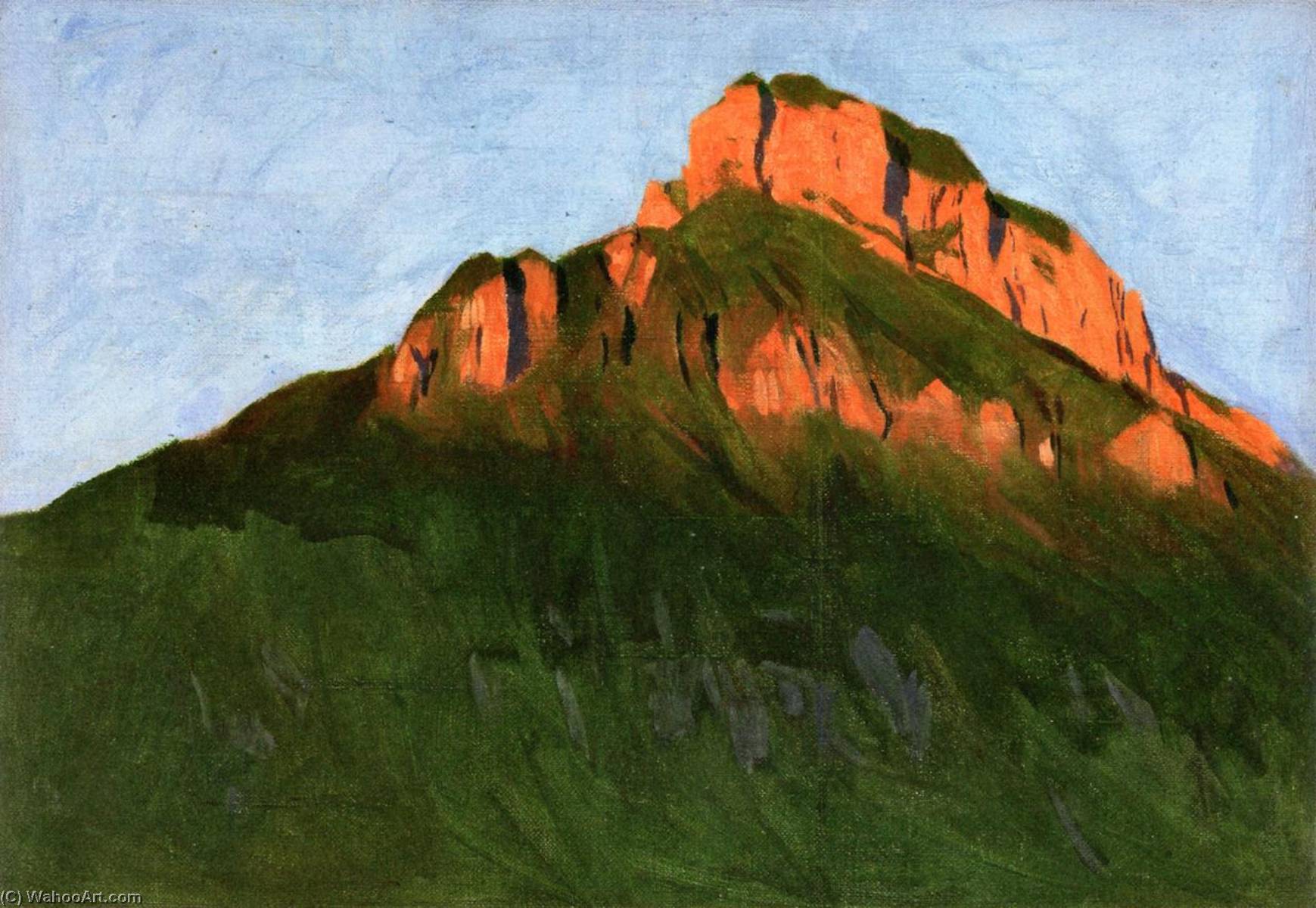 Art Reproductions Mountain Painting, 1902 by Hans Emmenegger (1866-1940 ...