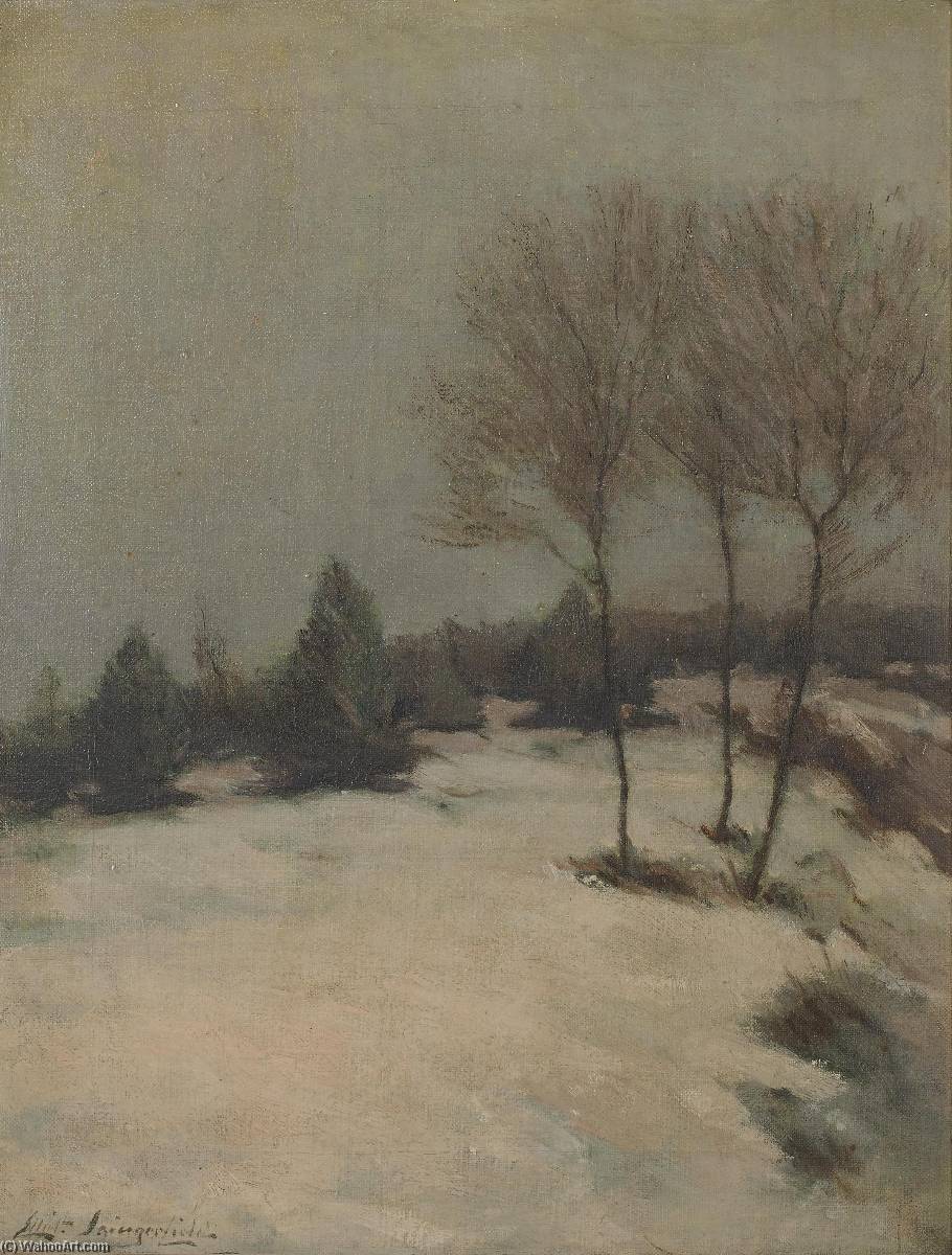 Get Art Reproductions Snow scene, evening by Elliott Daingerfield (1859 ...